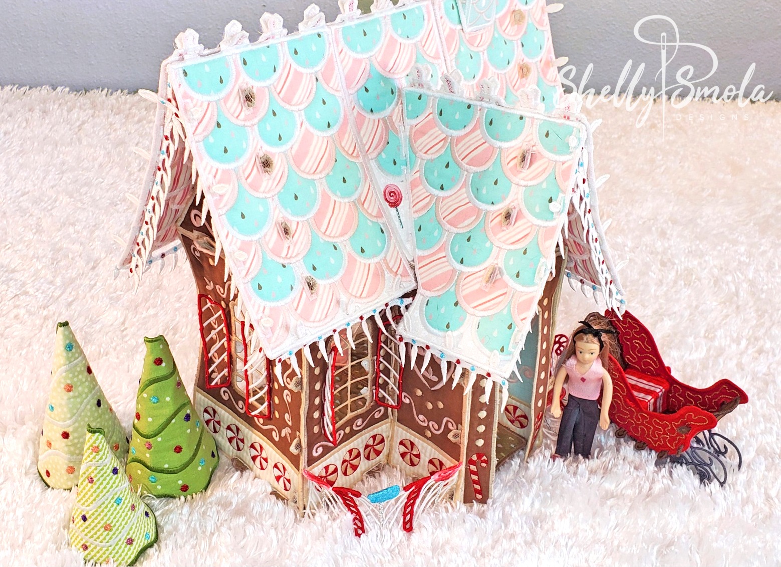 Candy Lane Cottage - Shelly Smola Designs - Machine Embroidery Design ...