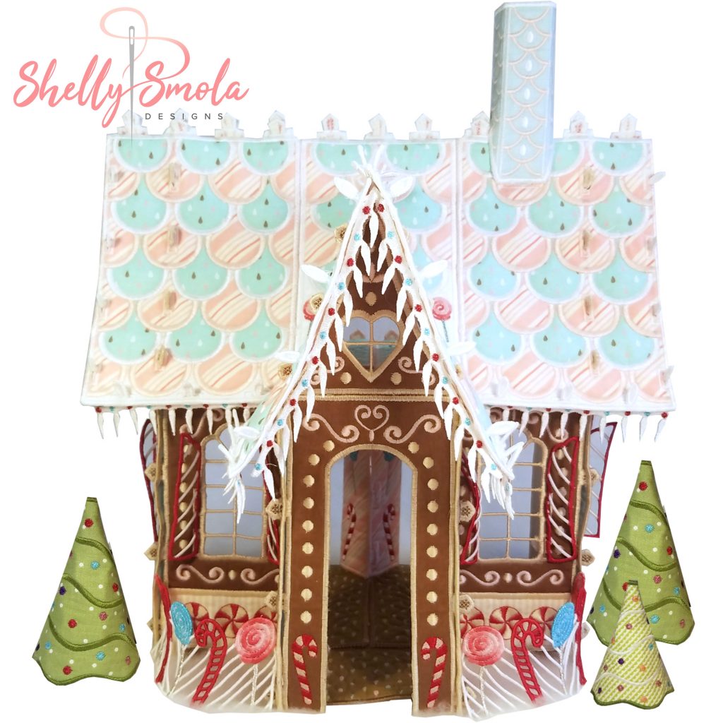 Candy Lane Cottage - Shelly Smola Designs - Machine Embroidery Design ...