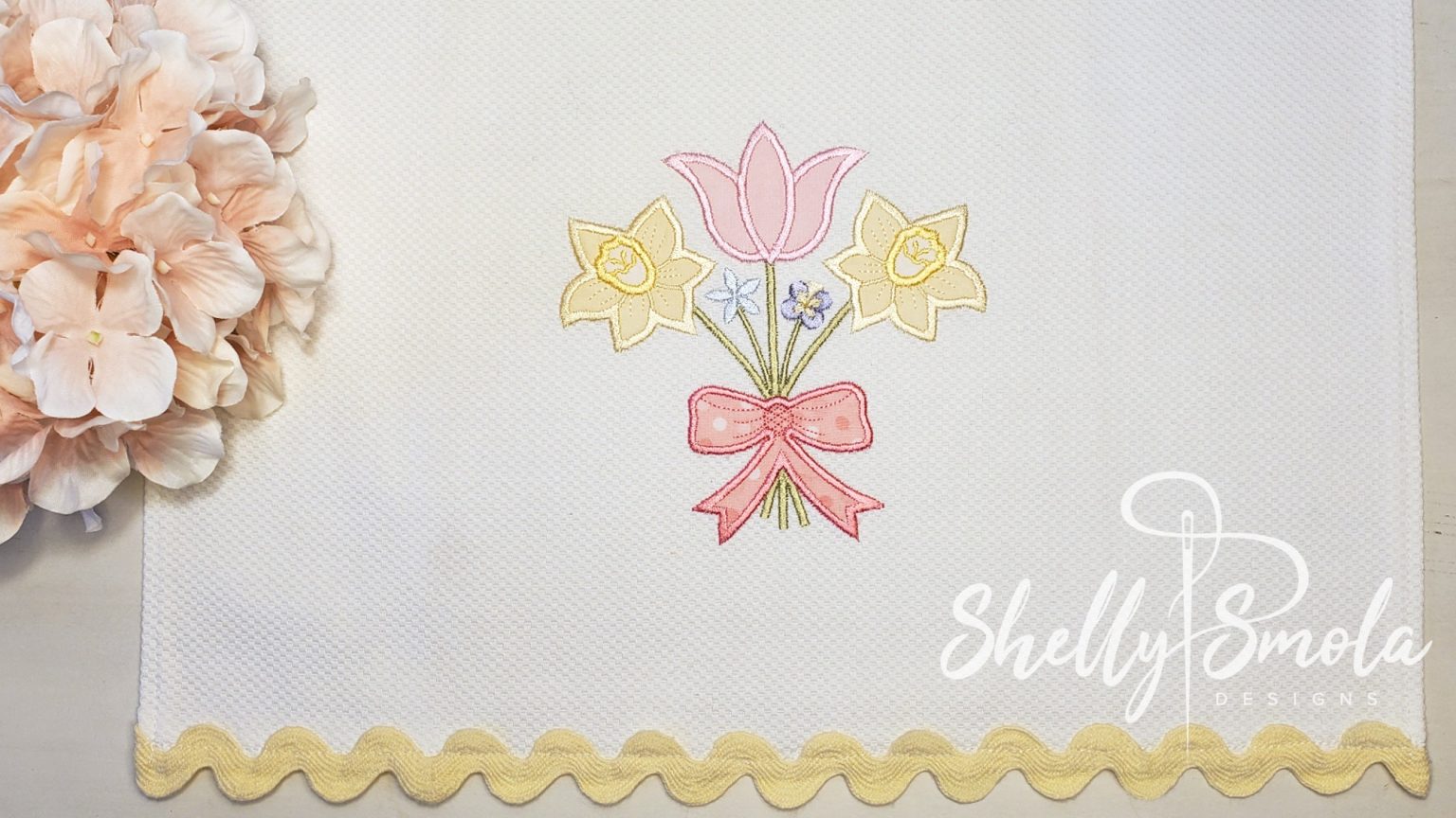 May Bouquet Applique - Shelly Smola Designs - Shelly Smola Designs