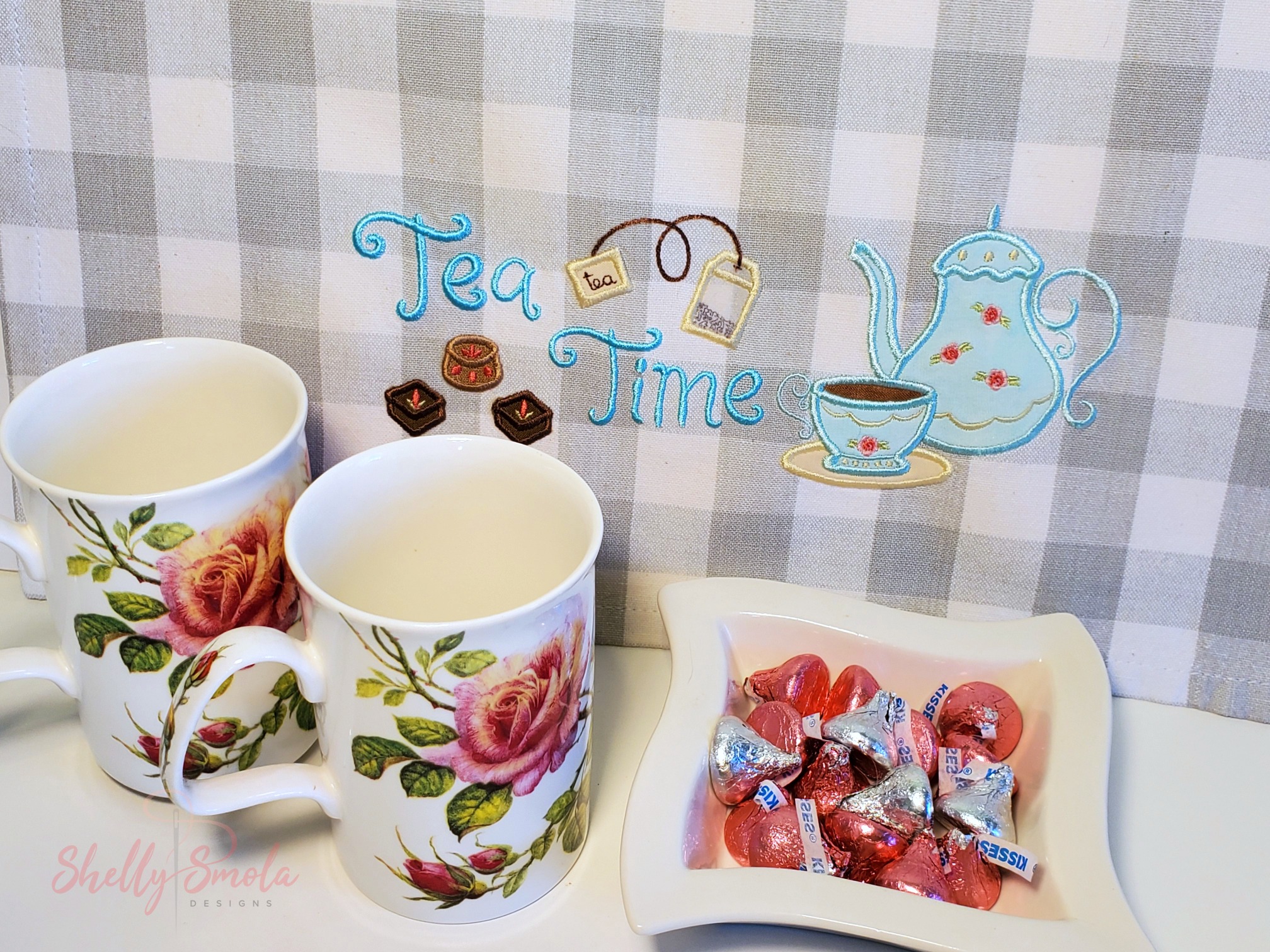 Tea Time Border - Shelly Smola Designs - Shelly Smola Designs