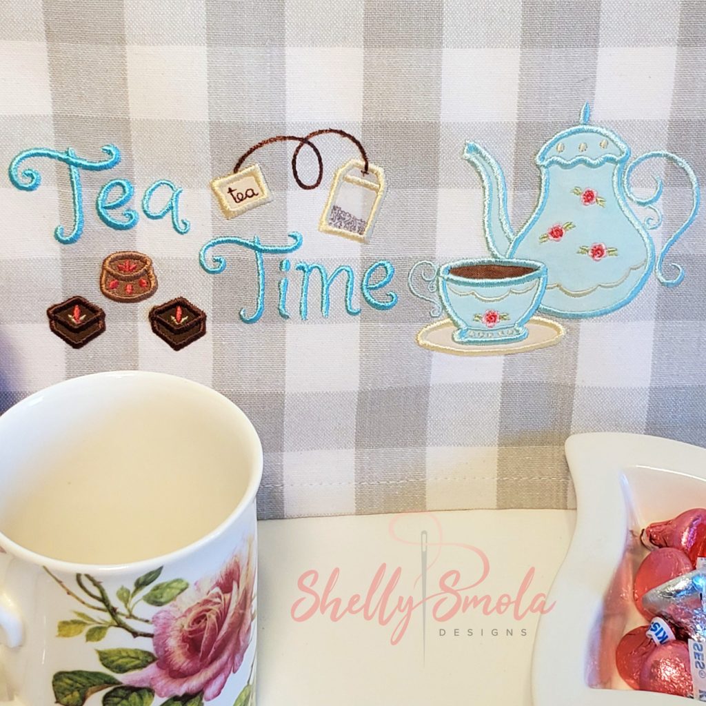 Tea Time Collection - Shelly Smola Designs - Machine Embroidery Designs ...