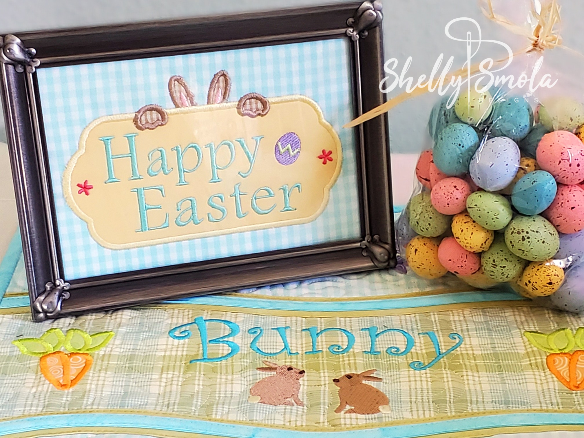 Happy Easter - Shelly Smola Designs - Machine Embroidery Designs ...