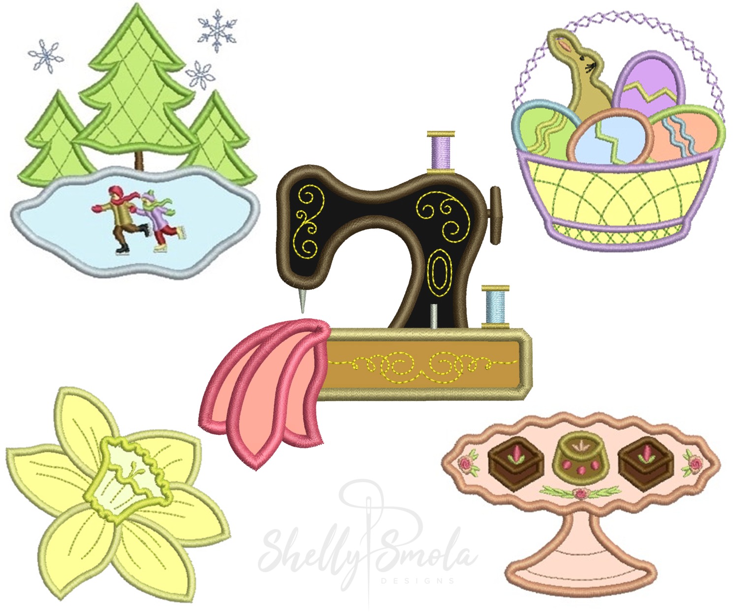 Applique Designs - Shelly Smola Designs - Machine Embroidery Designs ...