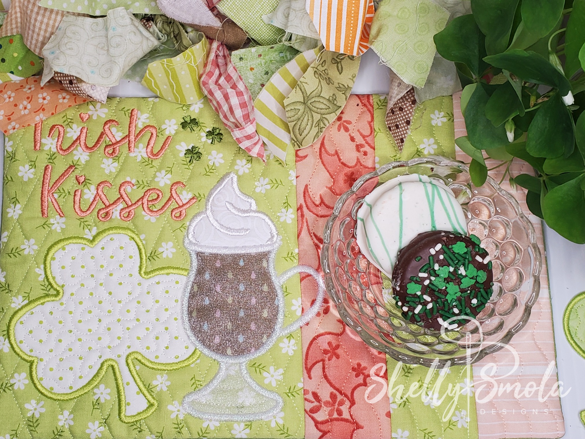 Irish Kisses - Shelly Smola Designs - Machine Embroidery - Shelly Smola ...