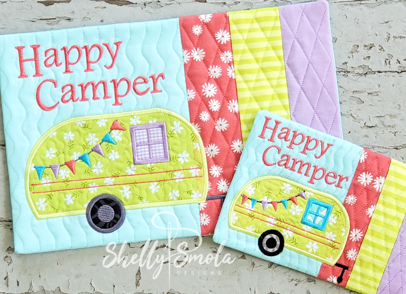 Happy Camper - Shelly Smola Designs - Machine Embroidery Designs ...
