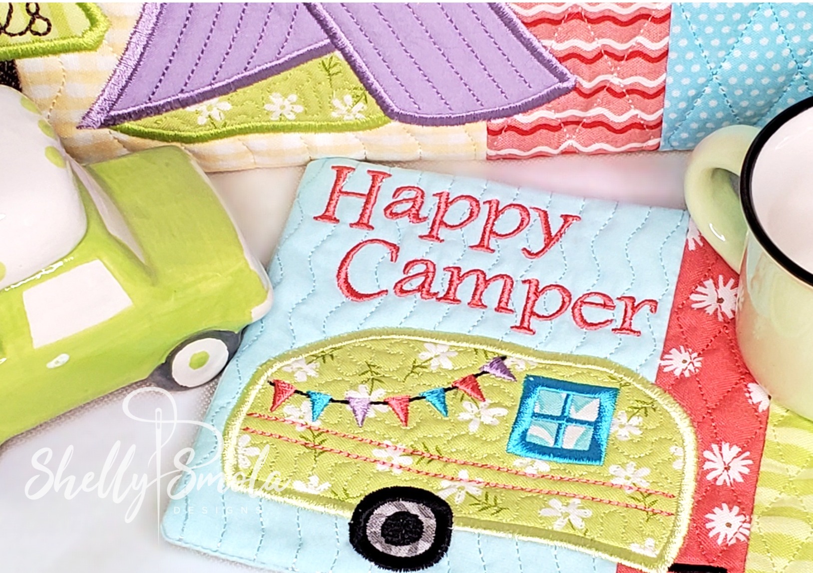 Happy Camper - Shelly Smola Designs - Machine Embroidery Designs ...