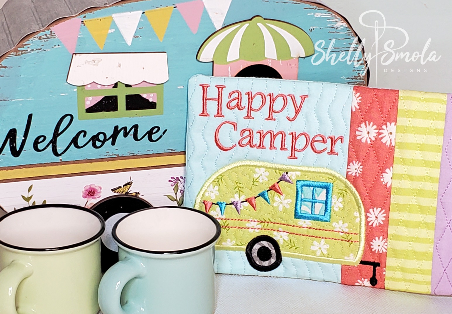 Happy Camper - Shelly Smola Designs - Machine Embroidery Designs ...