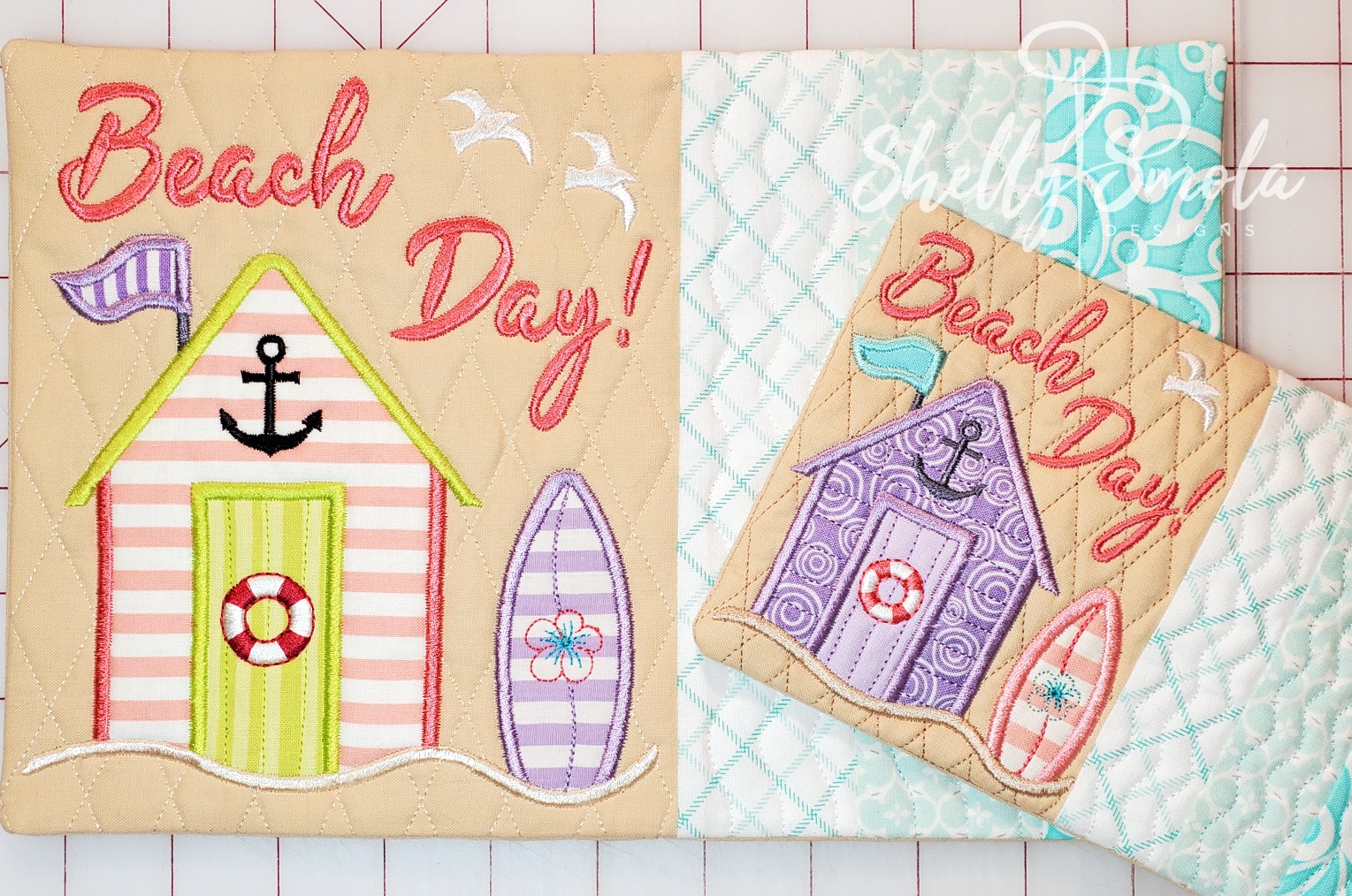 Beach Day - Shelly Smola Designs - Machine Embroidery Designs - Shelly ...
