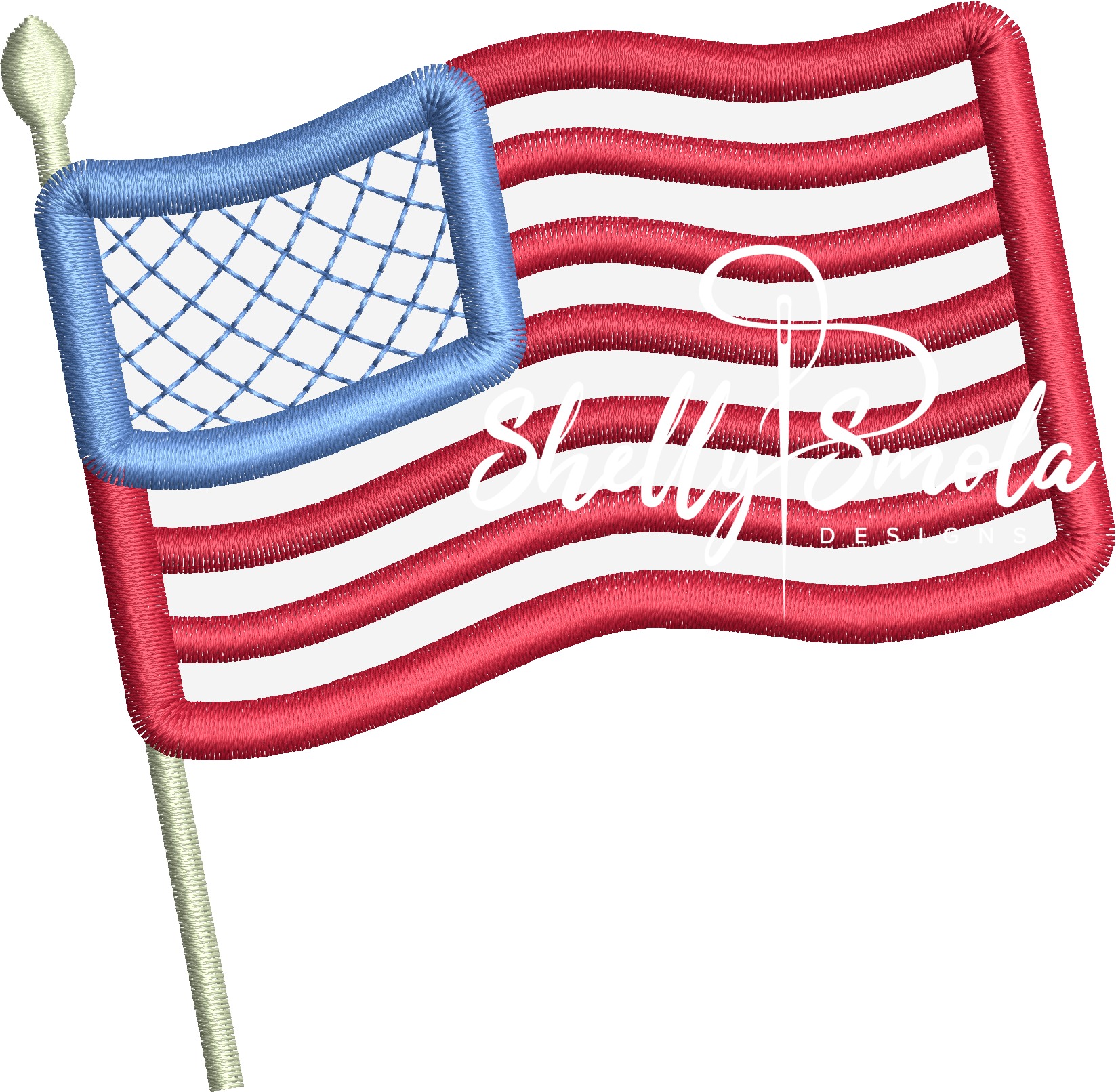 Flying Flag - Shelly Smola Designs - Machine Embroidery Designs ...