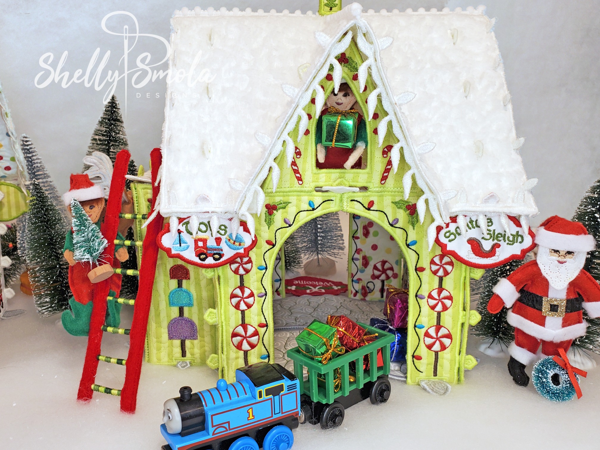 Santa's Workshop - Shelly Smola Designs - Machine Embroidery - Shelly ...