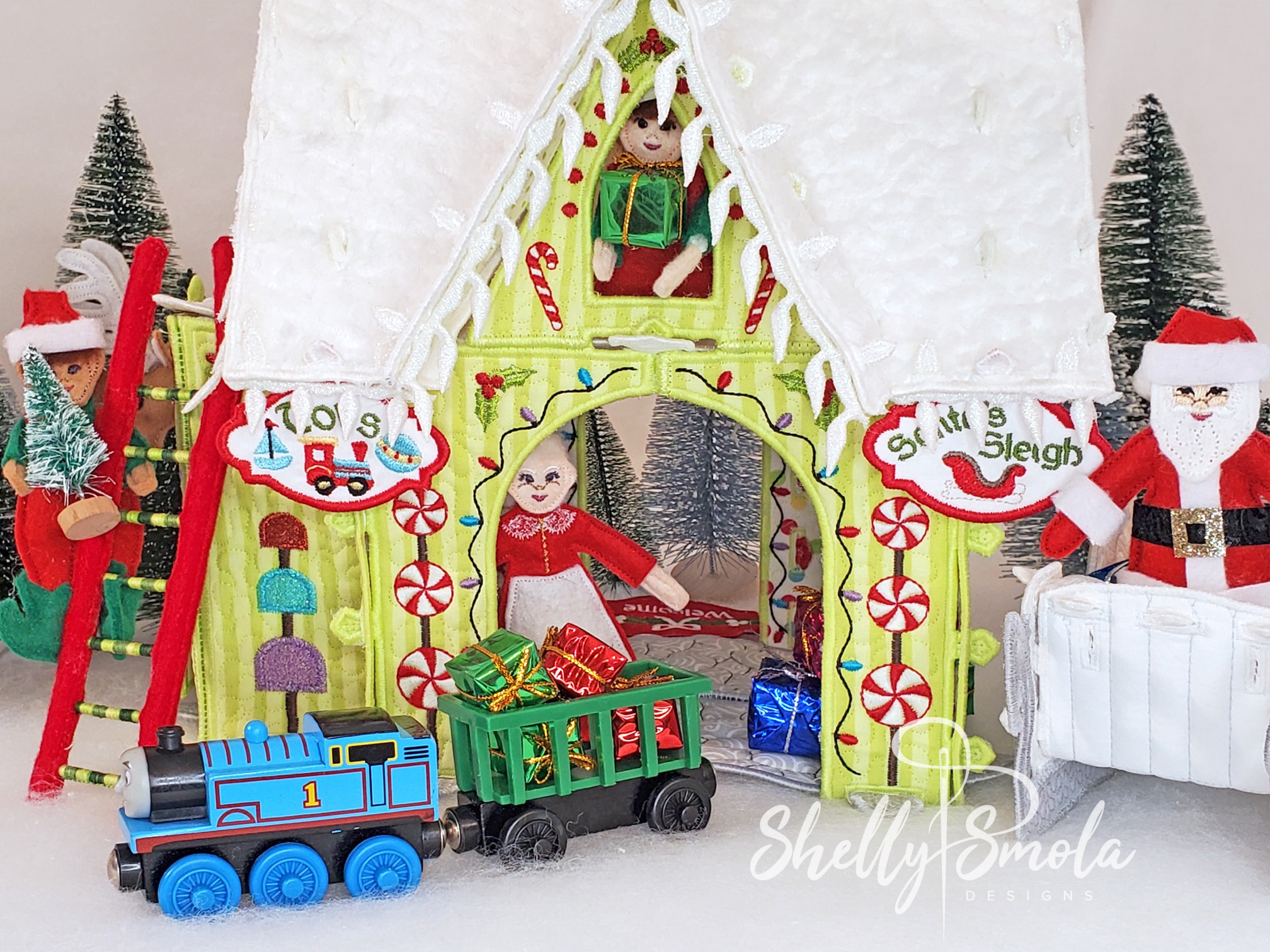 Santa's Workshop - Shelly Smola Designs - Machine Embroidery - Shelly ...