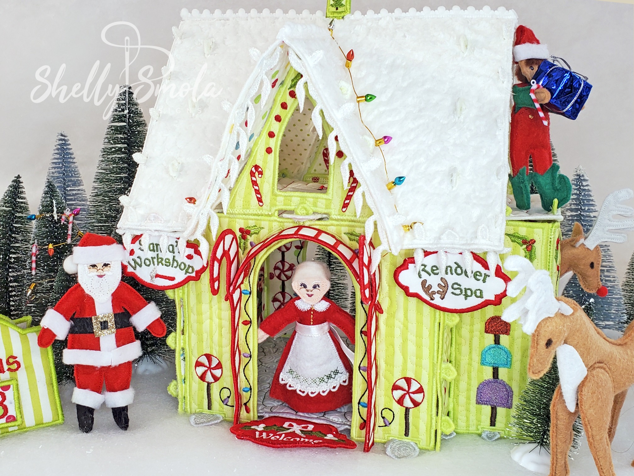 Santa's Workshop - Shelly Smola Designs - Machine Embroidery - Shelly ...