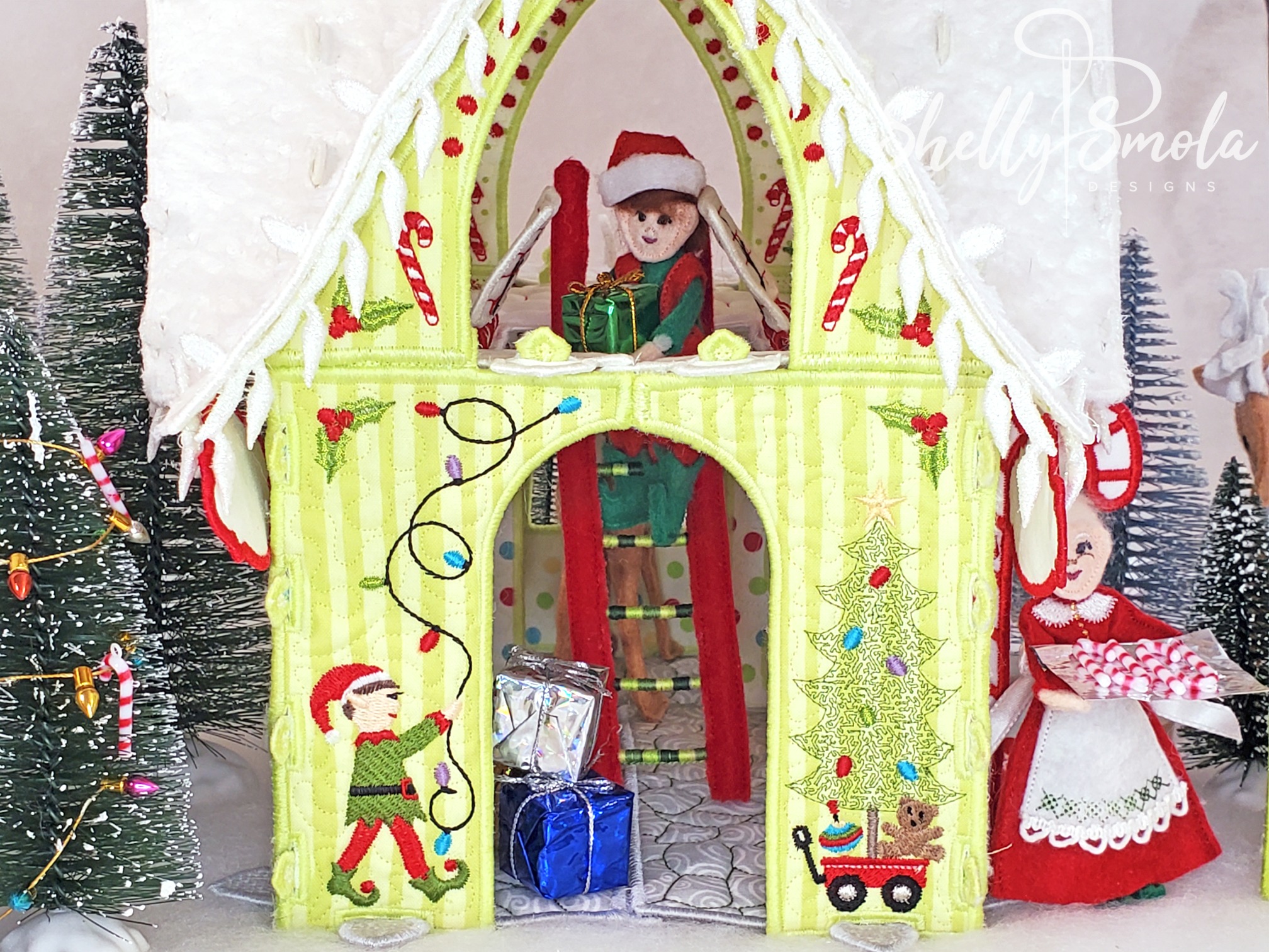 Santa's Workshop - Shelly Smola Designs - Machine Embroidery - Shelly ...