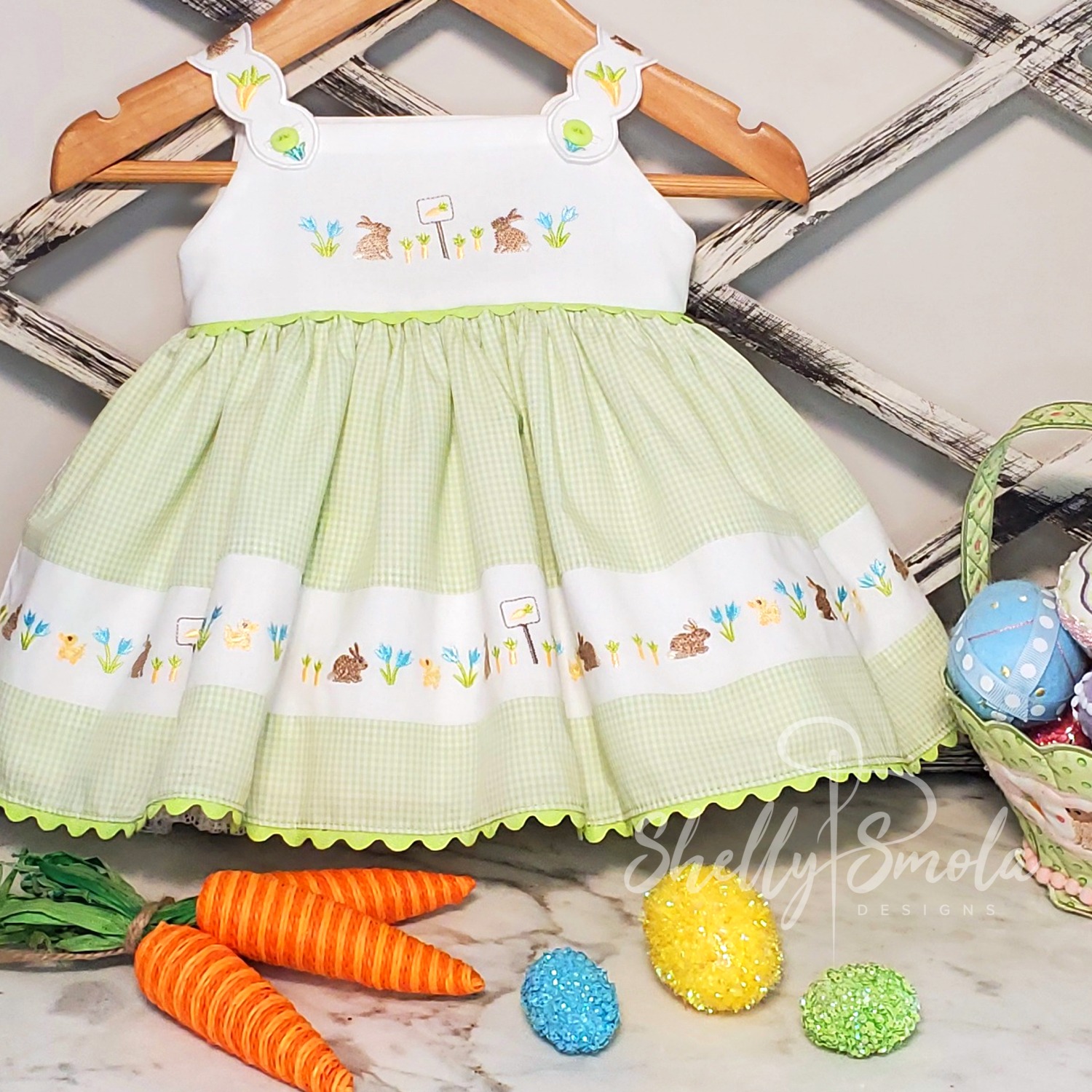 Sweet Bunny Sundress - Shelly Smola Designs - Embroidery - Shelly Smola ...