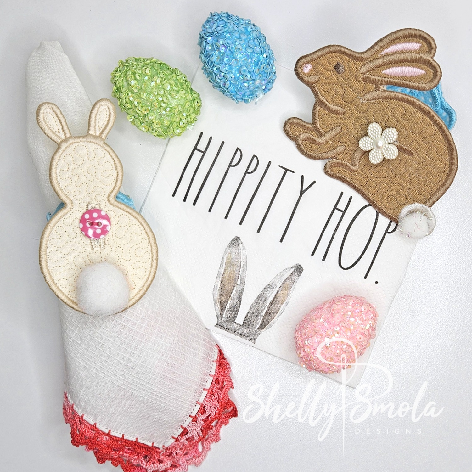 Bunny Bobbles - Shelly Smola Designs - Machine Embroidery - Shelly ...