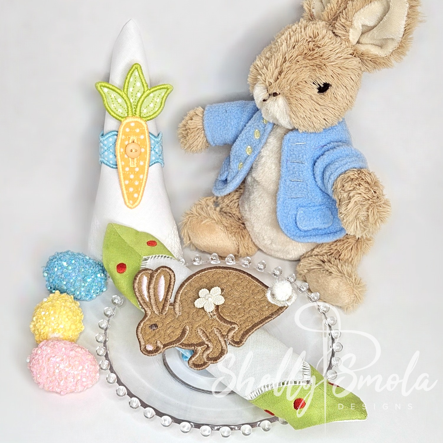 Bunny Bobbles - Shelly Smola Designs - Machine Embroidery - Shelly ...