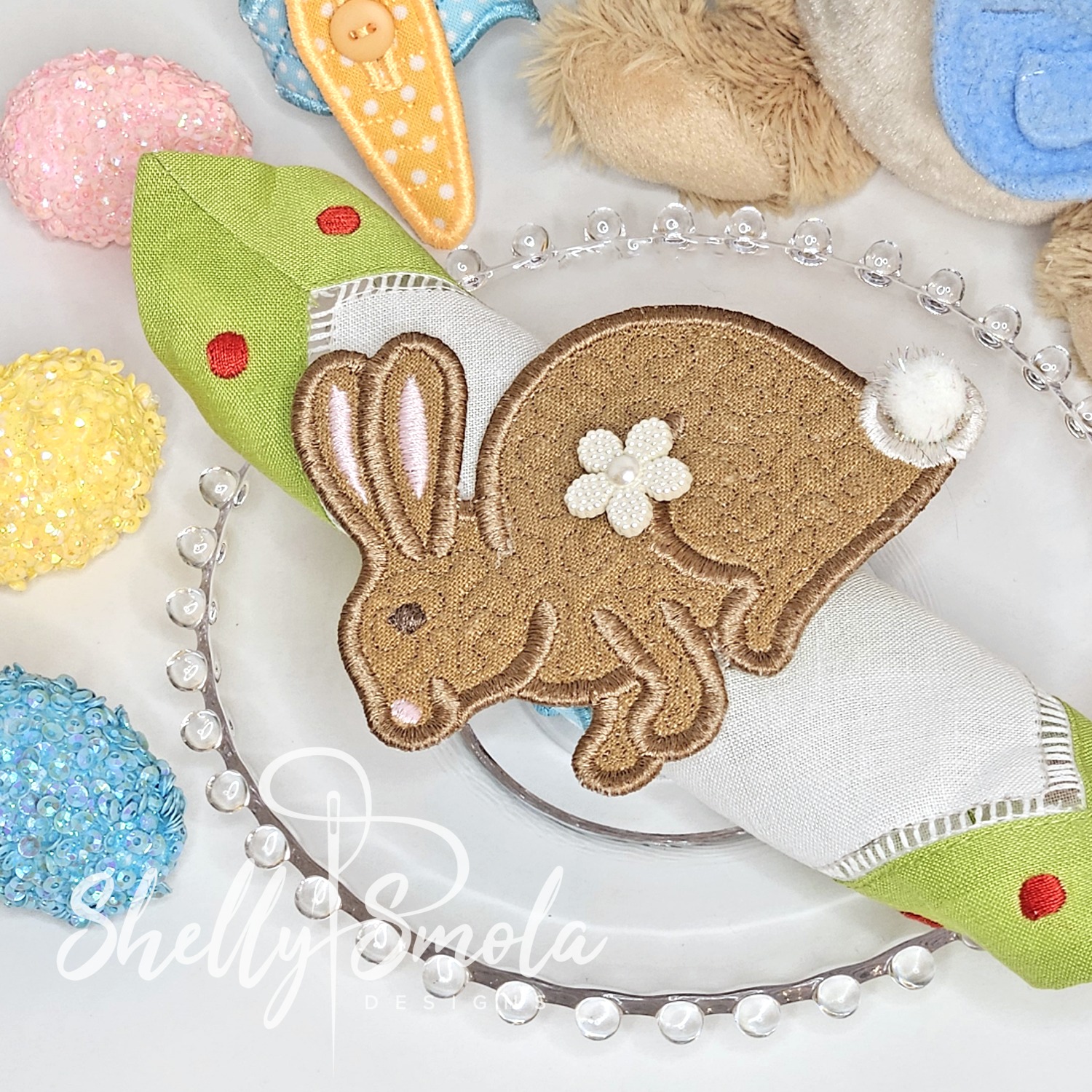 Bunny Bobbles - Shelly Smola Designs - Machine Embroidery - Shelly ...
