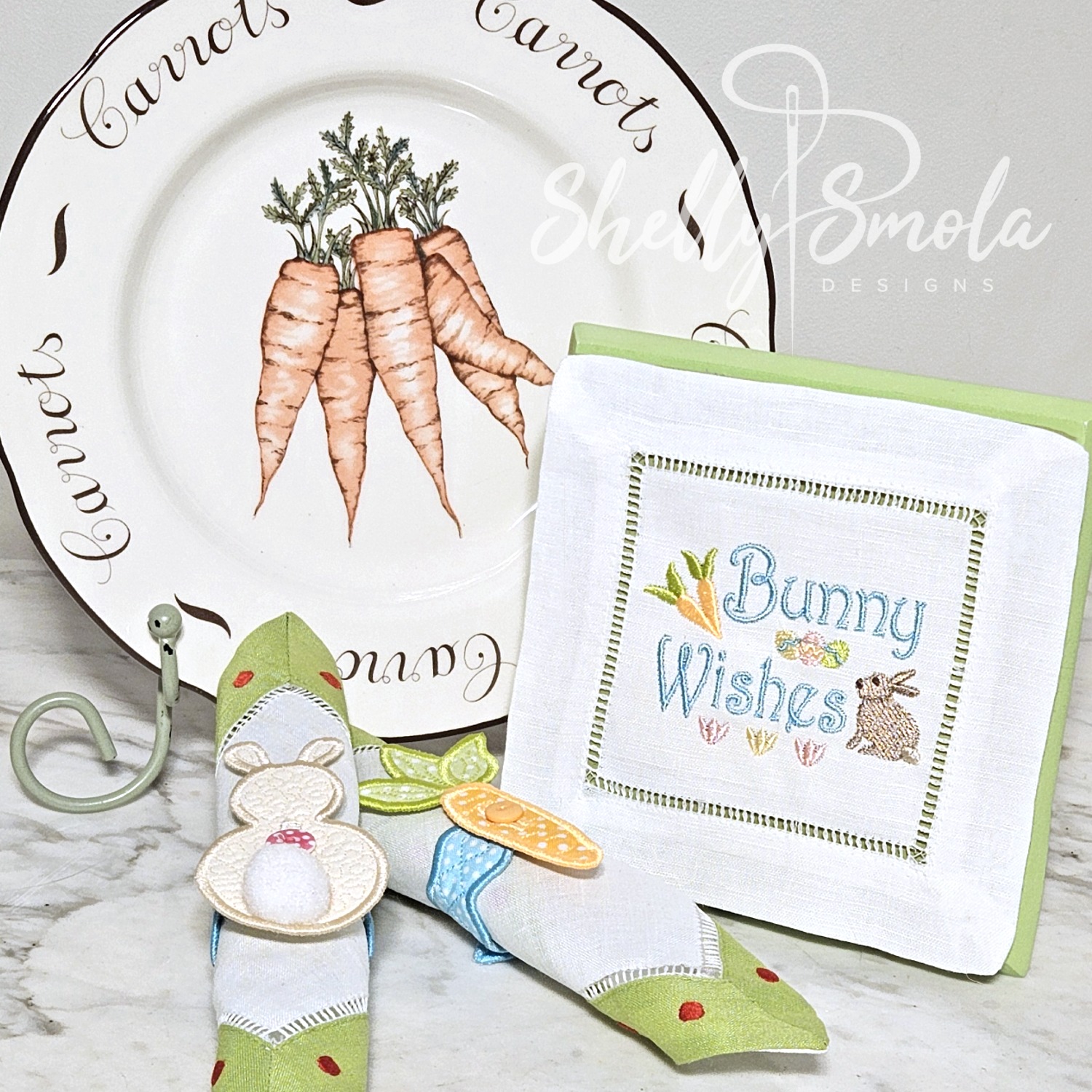 Bunny Wishes - Shelly Smola Designs - Machine Embroidery Designs ...
