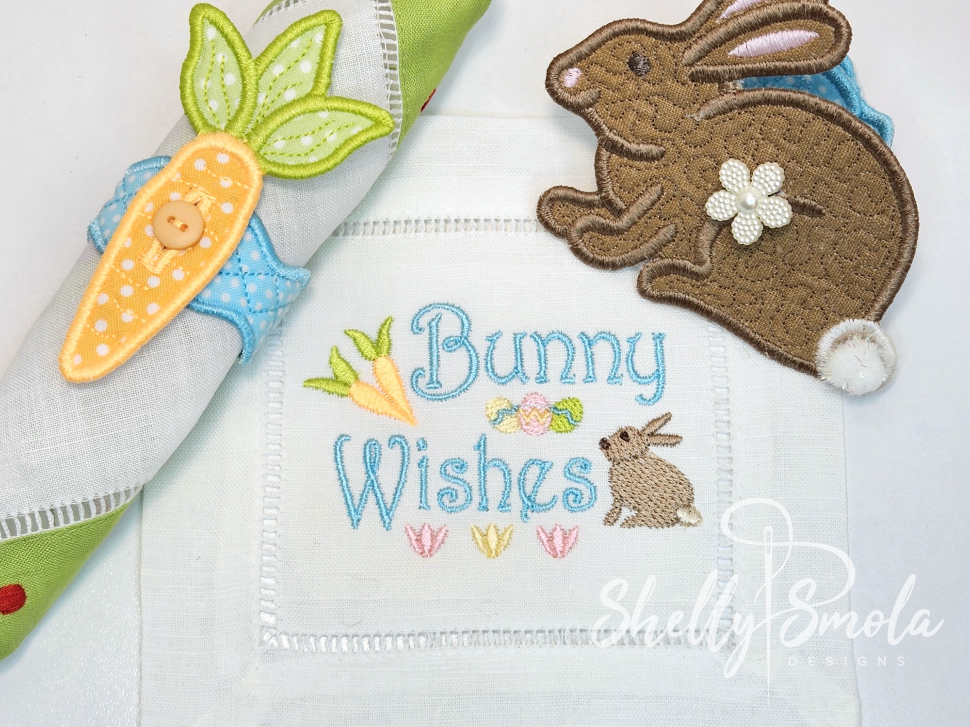 Bunny Wishes - Shelly Smola Designs - Machine Embroidery Designs ...