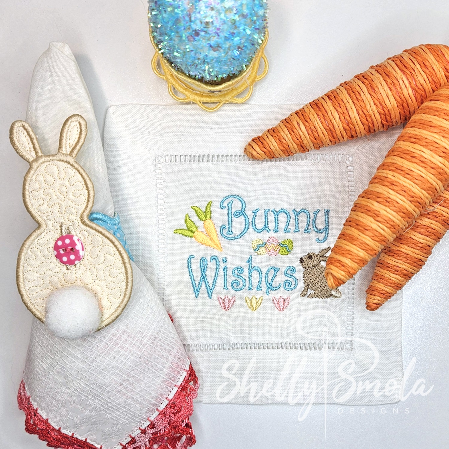 Bunny Wishes - Shelly Smola Designs - Machine Embroidery Designs ...