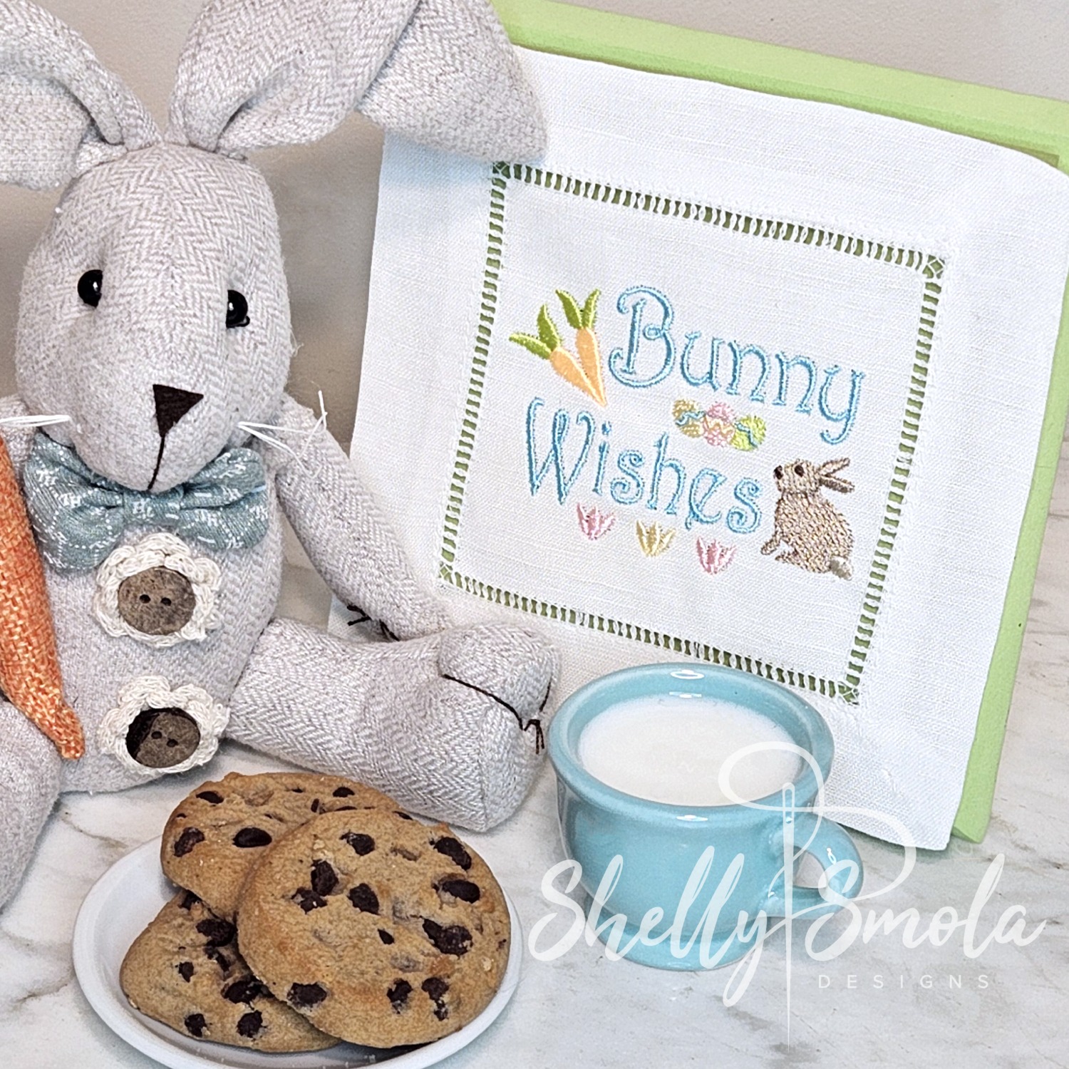 Bunny Wishes - Shelly Smola Designs - Machine Embroidery Designs ...