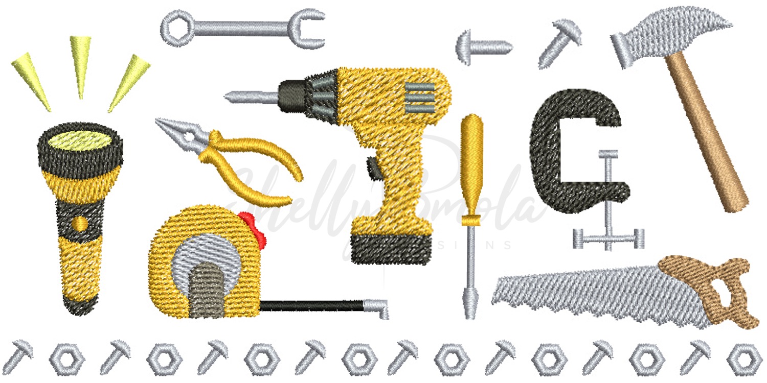 Tool Time - Shelly Smola Designs - Machine Embroidery Designs - Shelly ...