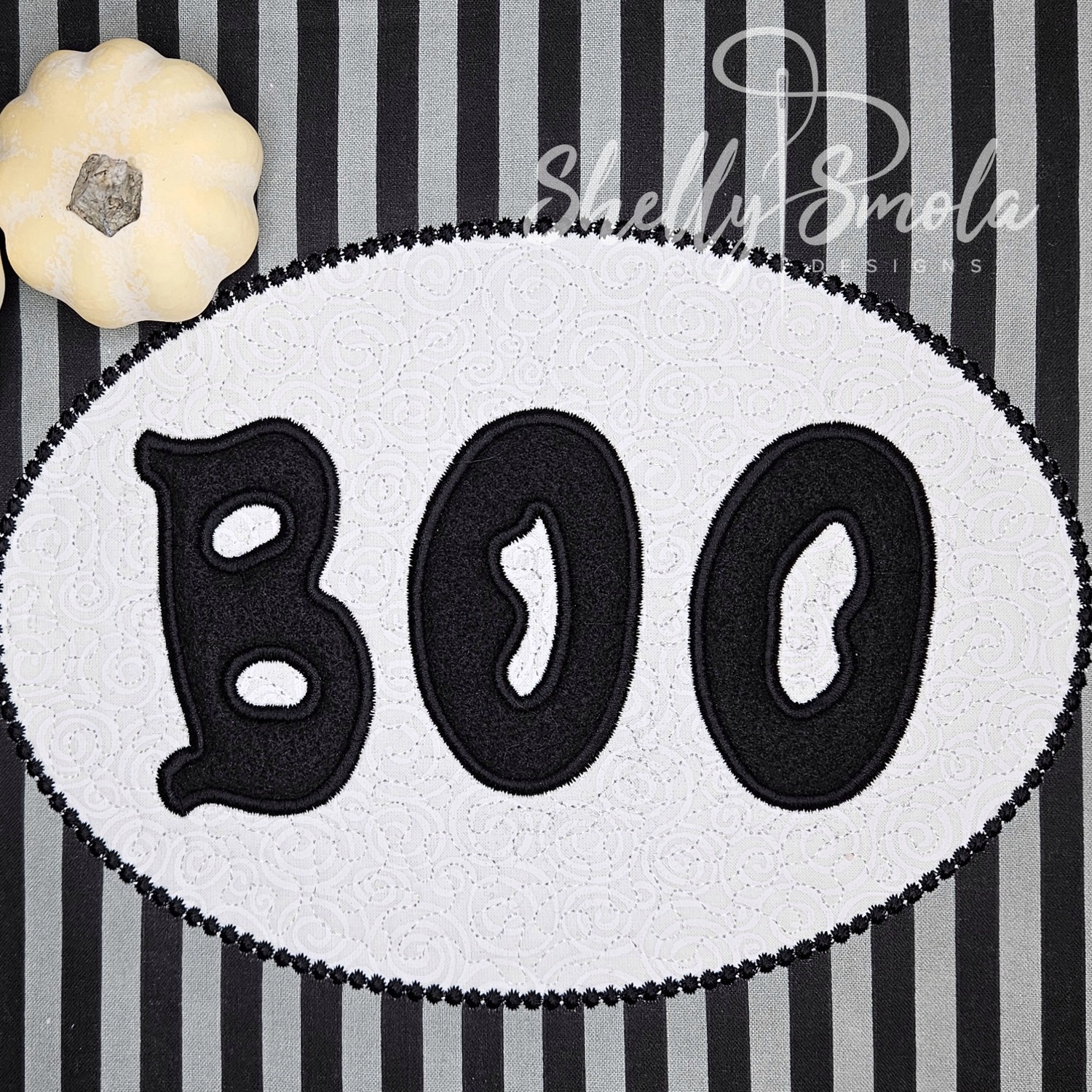 BOO - Shelly Smola Designs - Machine Embroidery Designs - Shelly Smola ...