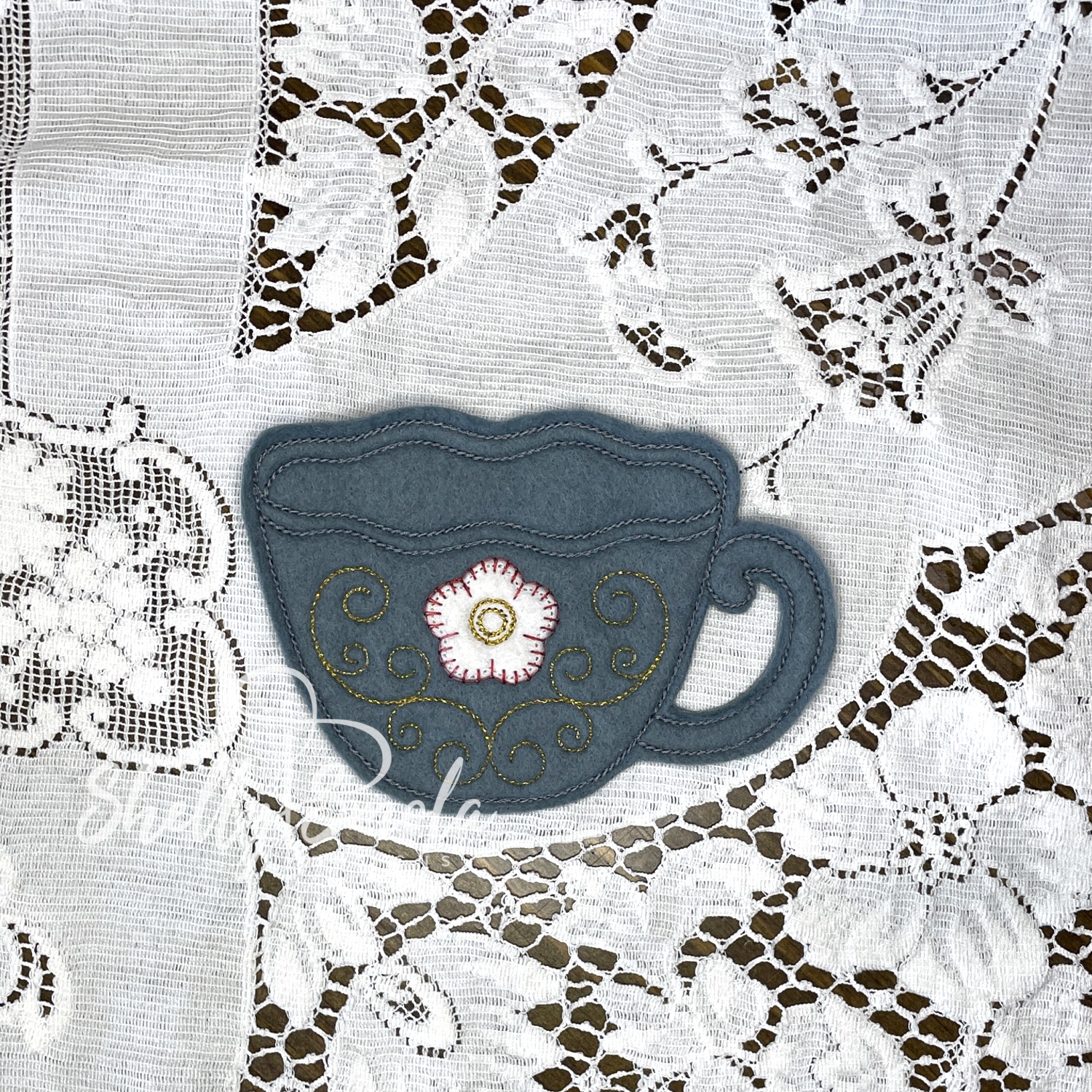 Tea Time Trivet - Shelly Smola Designs - Machine Embroidery Designs ...