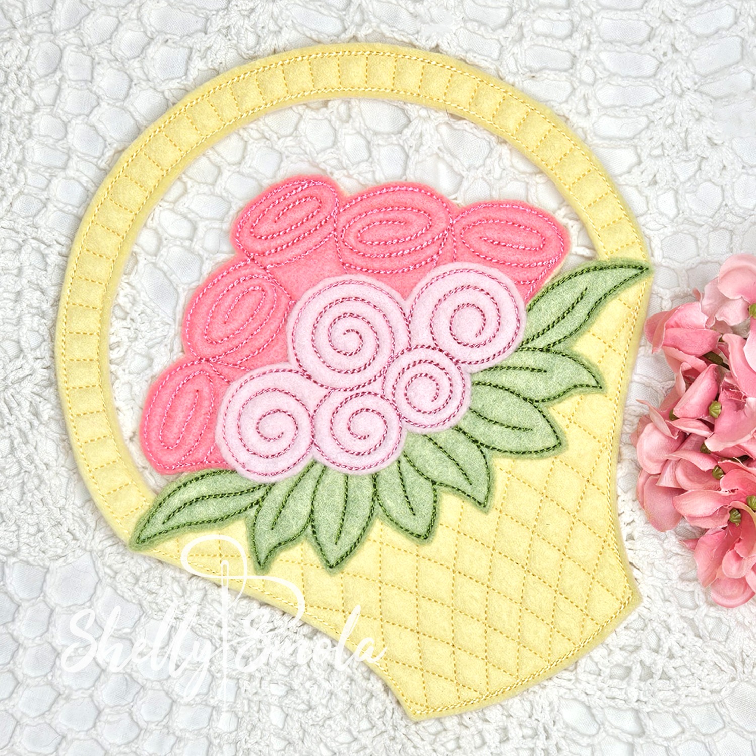 May Flower Trivets - Shelly Smola Designs - Machine Embroidery Designs ...