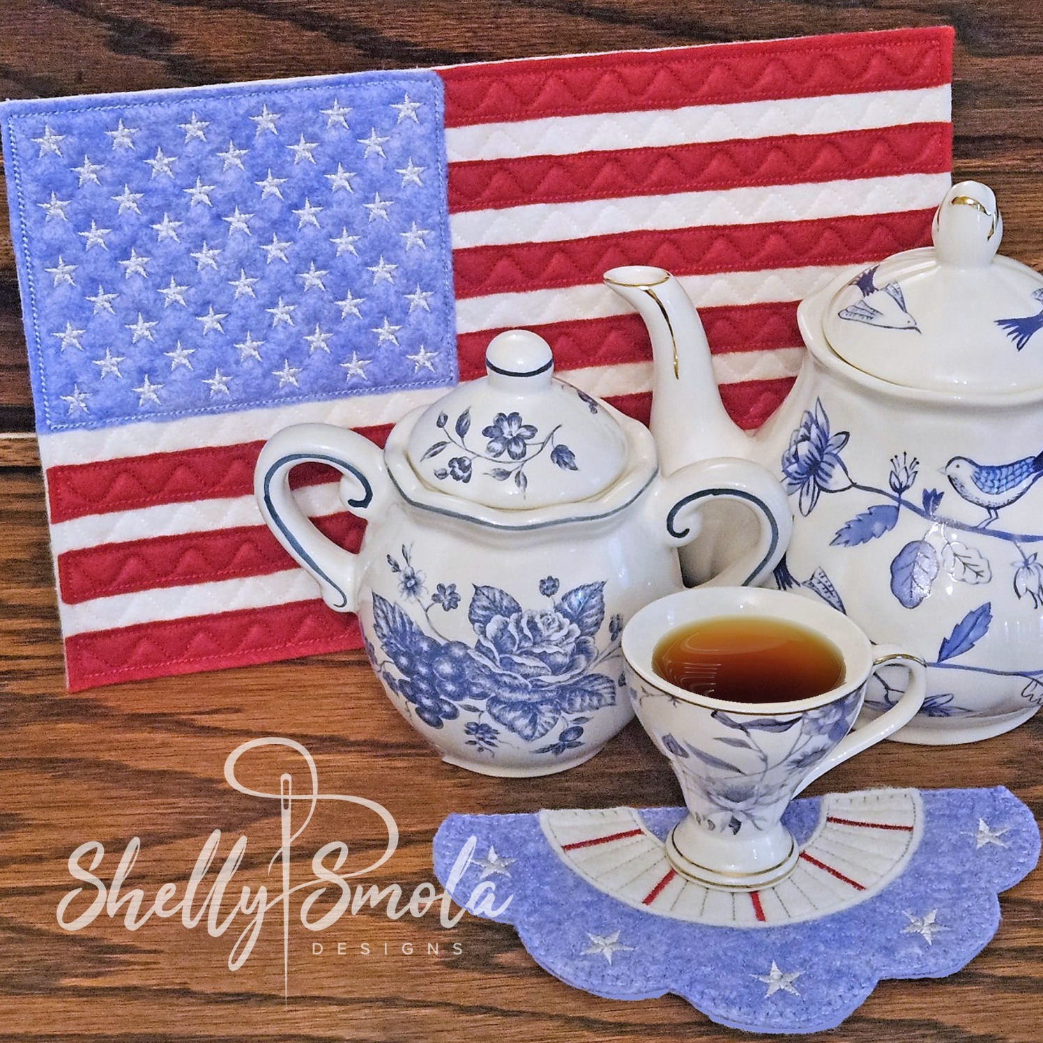 Star Spangled Trivets - Shelly Smola Designs - Machine Embroidery ...