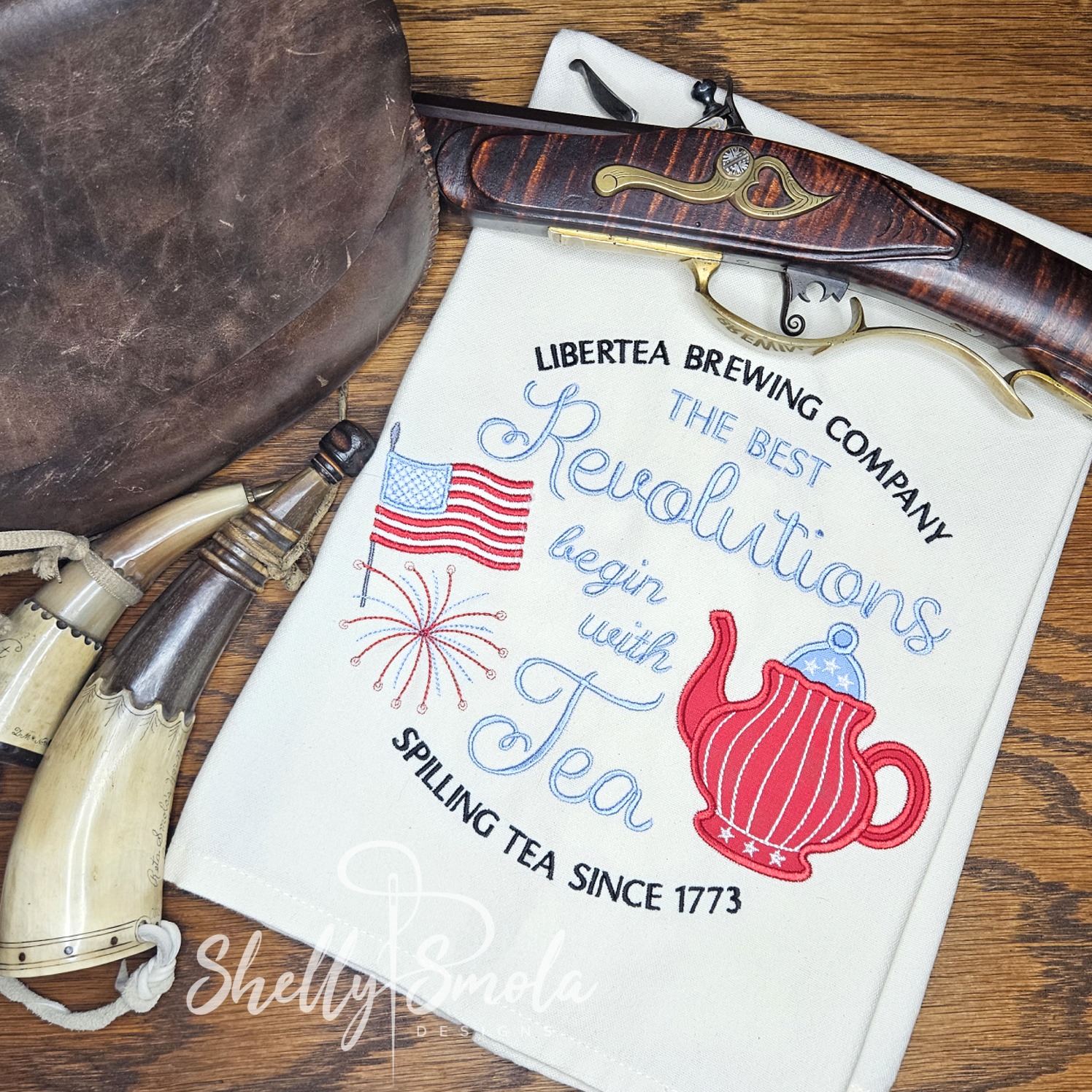 Libertea Brewing - Shelly Smola Designs - Machine Embroidery Designs ...