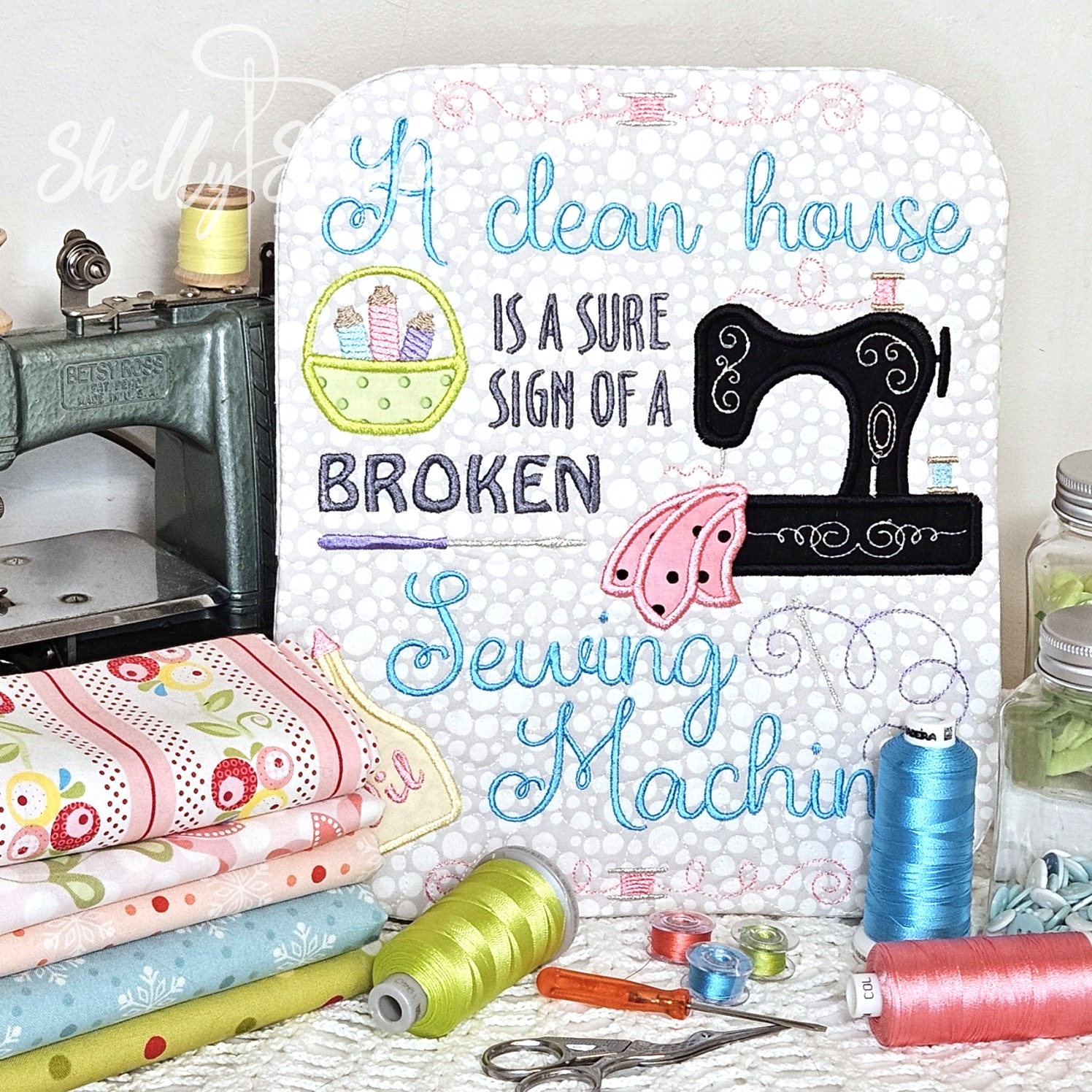 Broken Sewing Machine - Shelly Smola Designs - Embroidery - Shelly ...
