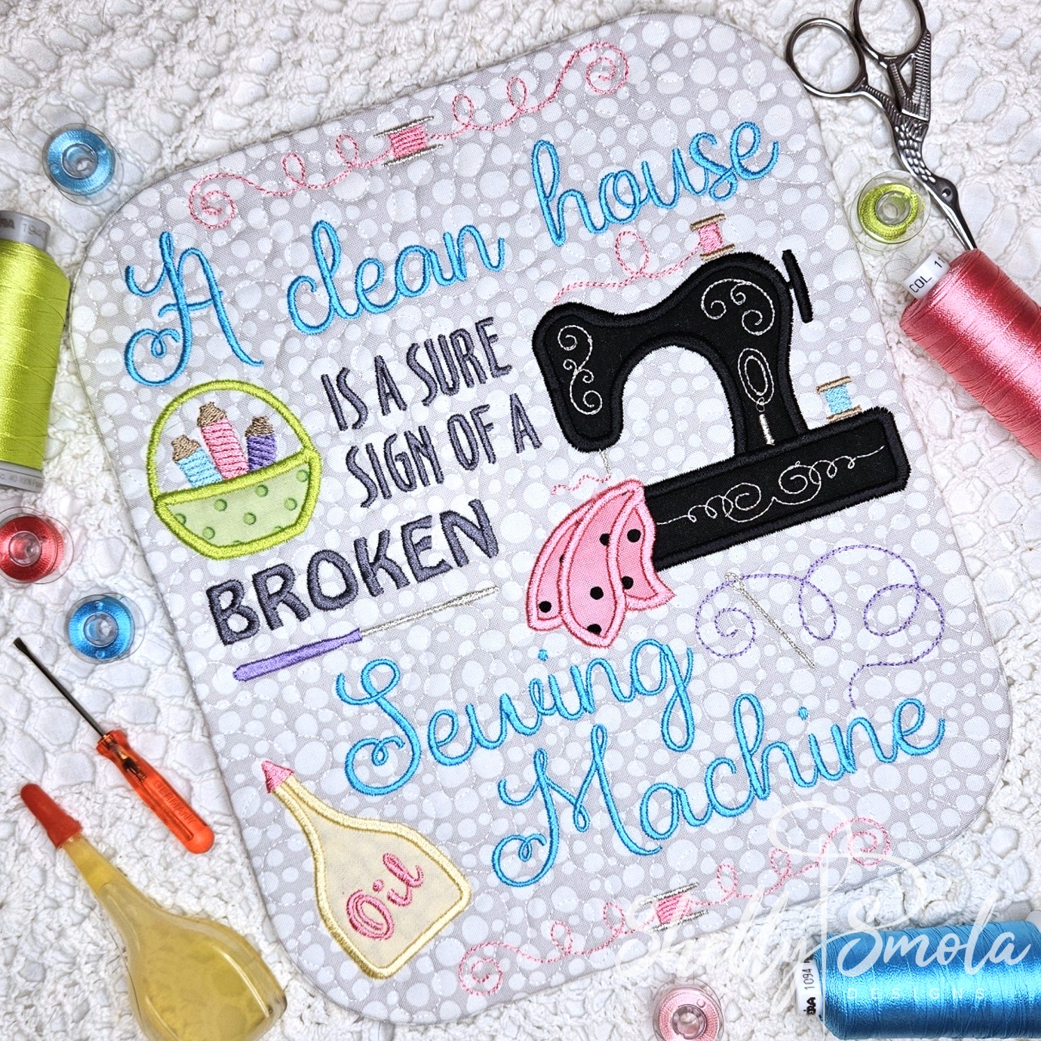 Broken Sewing Machine - Shelly Smola Designs - Embroidery - Shelly ...