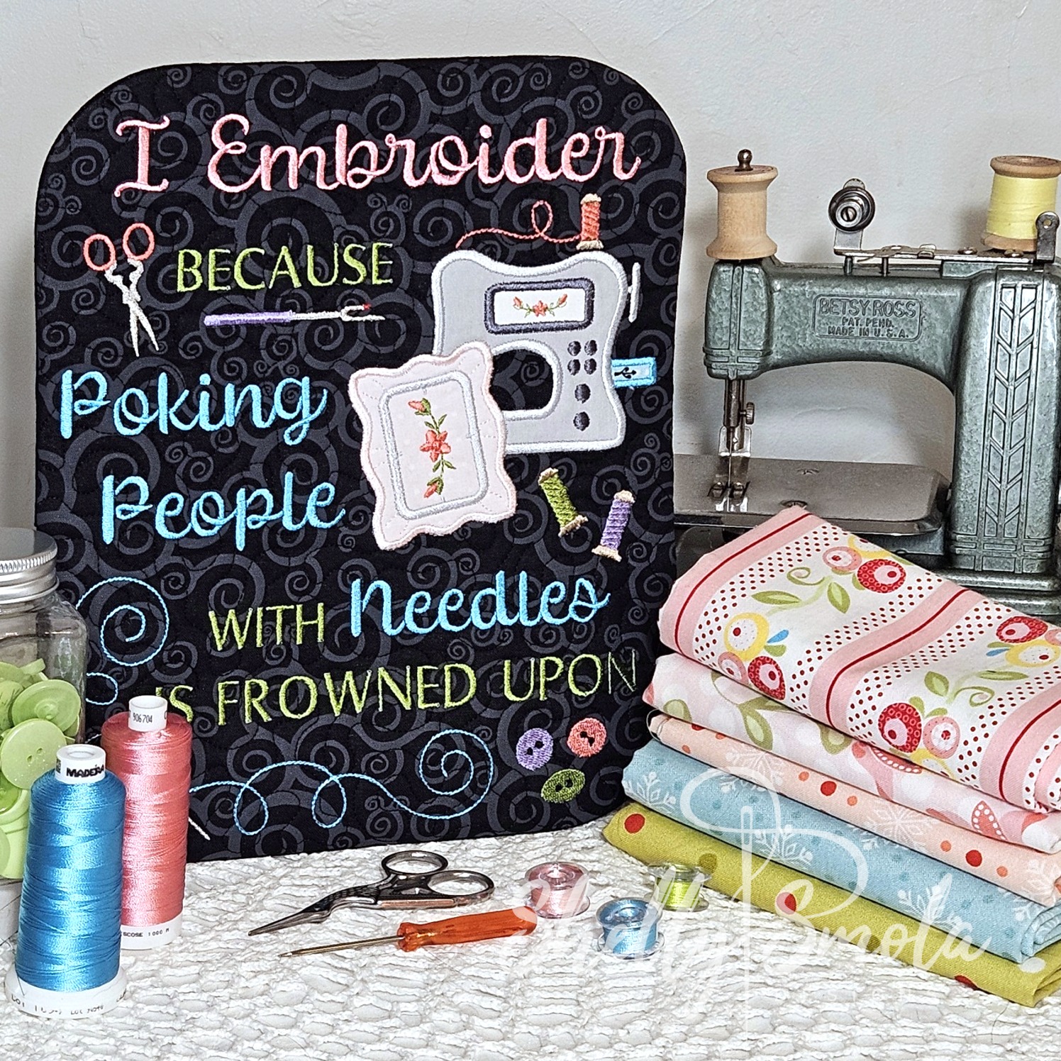 Poking People - Shelly Smola Designs - Embroidery - Shelly Smola Designs