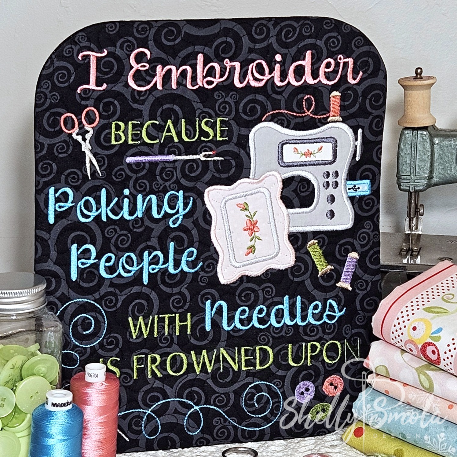 Poking People - Shelly Smola Designs - Embroidery - Shelly Smola Designs