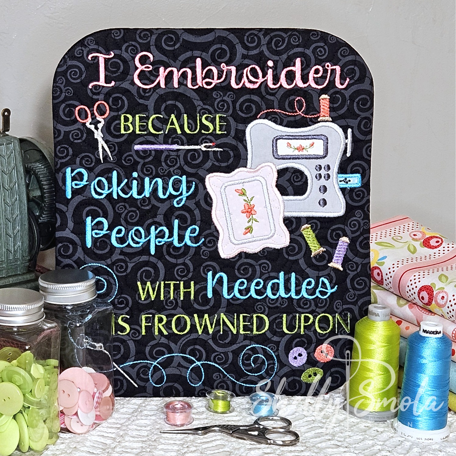 Poking People - Shelly Smola Designs - Embroidery - Shelly Smola Designs