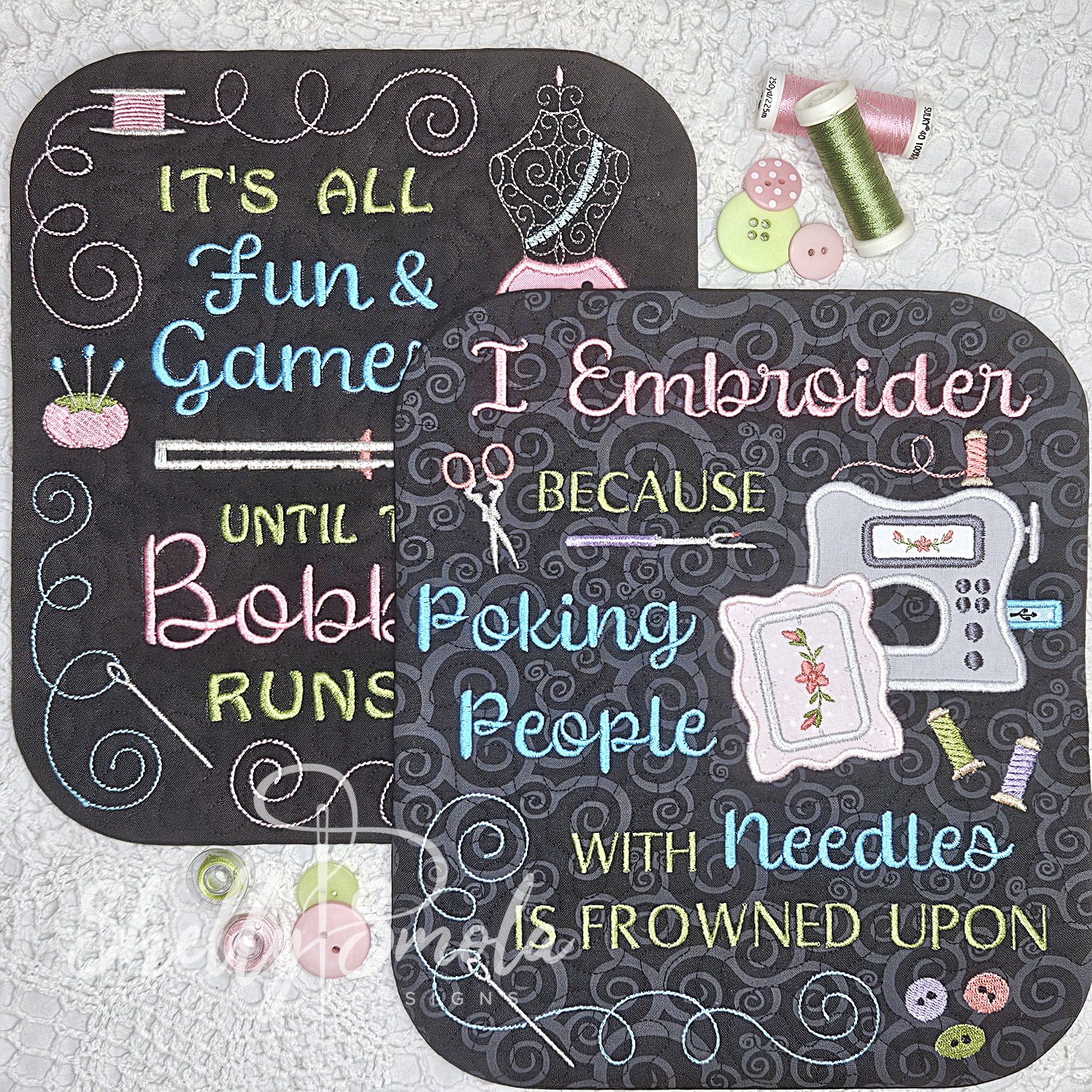 Poking People - Shelly Smola Designs - Embroidery - Shelly Smola Designs