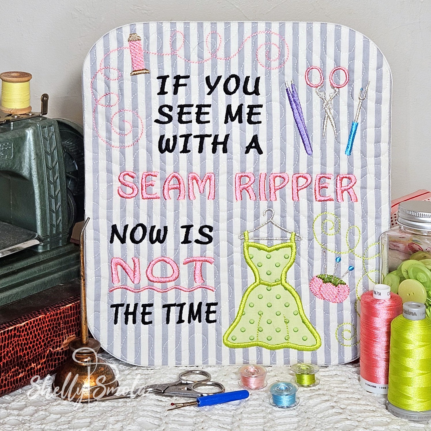 Seam Ripper - Shelly Smola Designs - Embroidery - Shelly Smola Designs