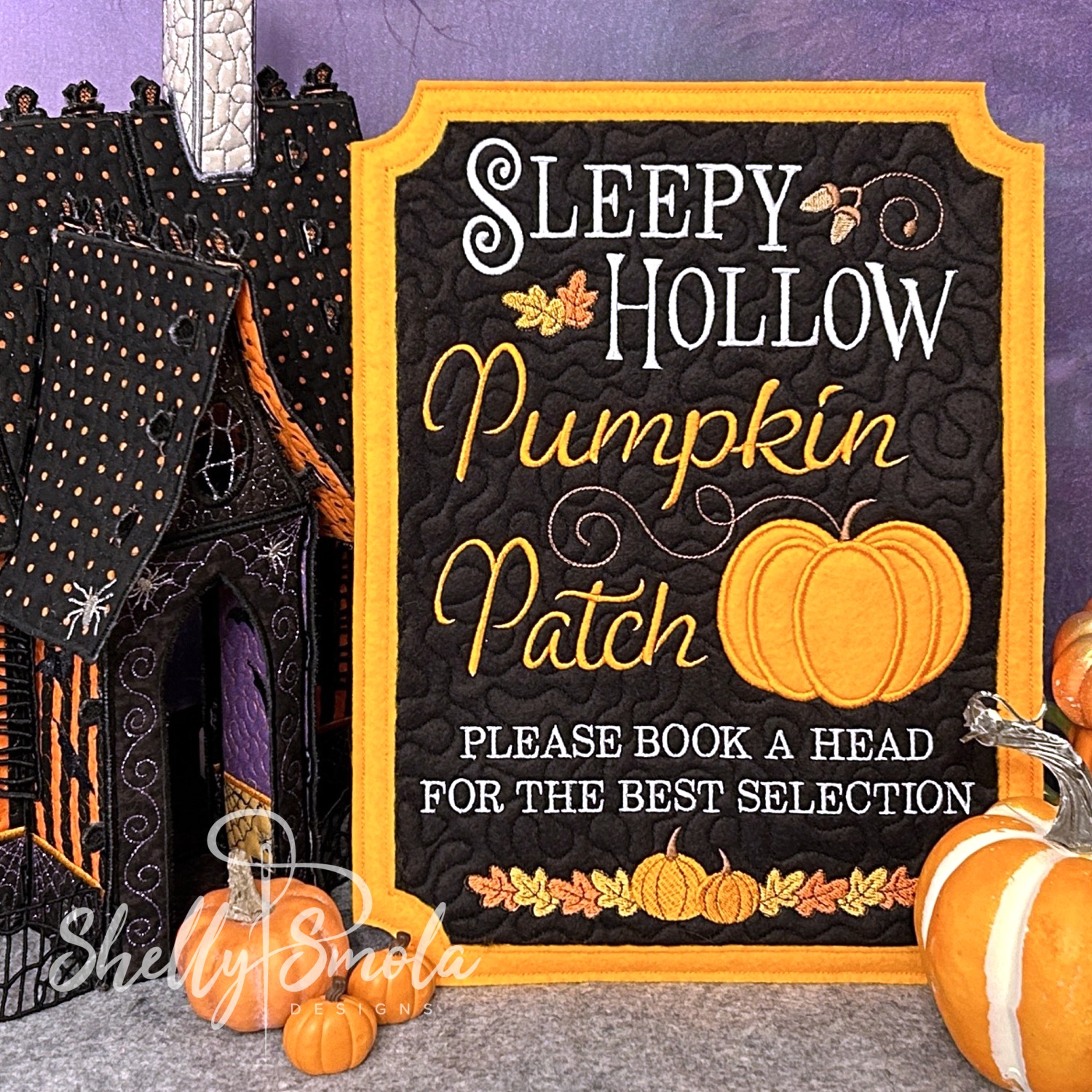 Sleepy Hollow Trivets - Shelly Smola Designs - Machine Embroidery Designs - Shelly Smola Designs