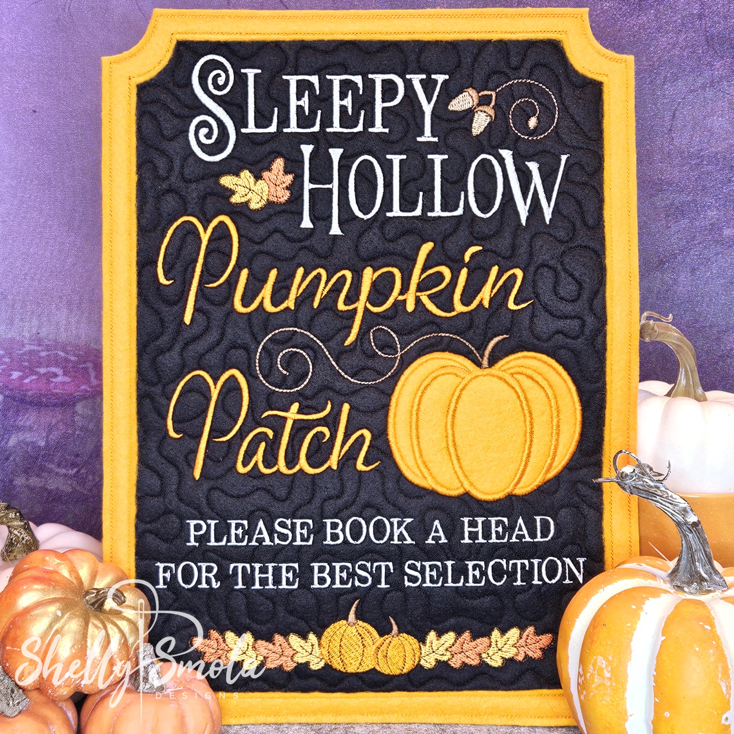 Sleepy Hollow Trivets - Shelly Smola Designs - Machine Embroidery ...