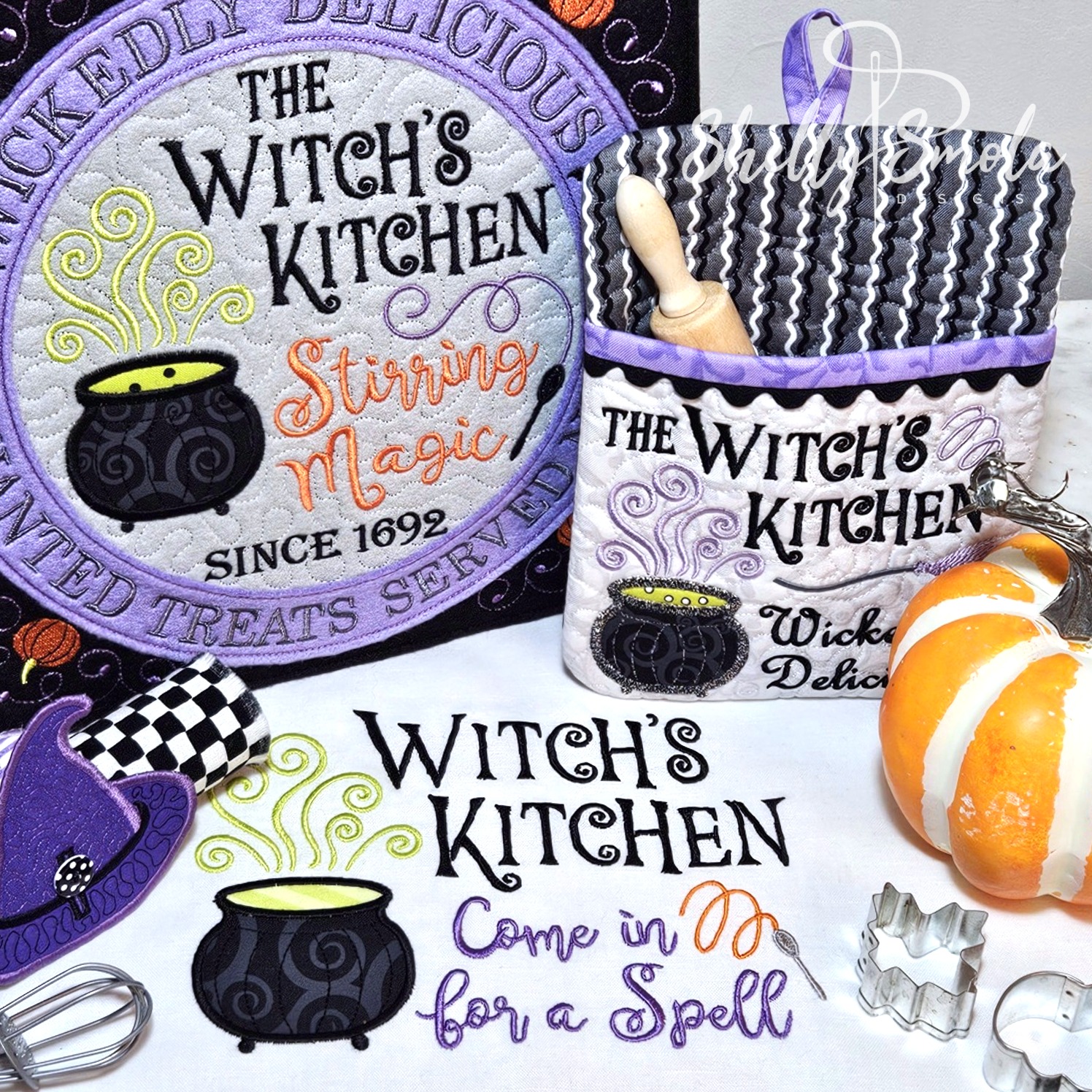 Witch's Kitchen Single - Shelly Smola Designs - Machine Embroidery ...
