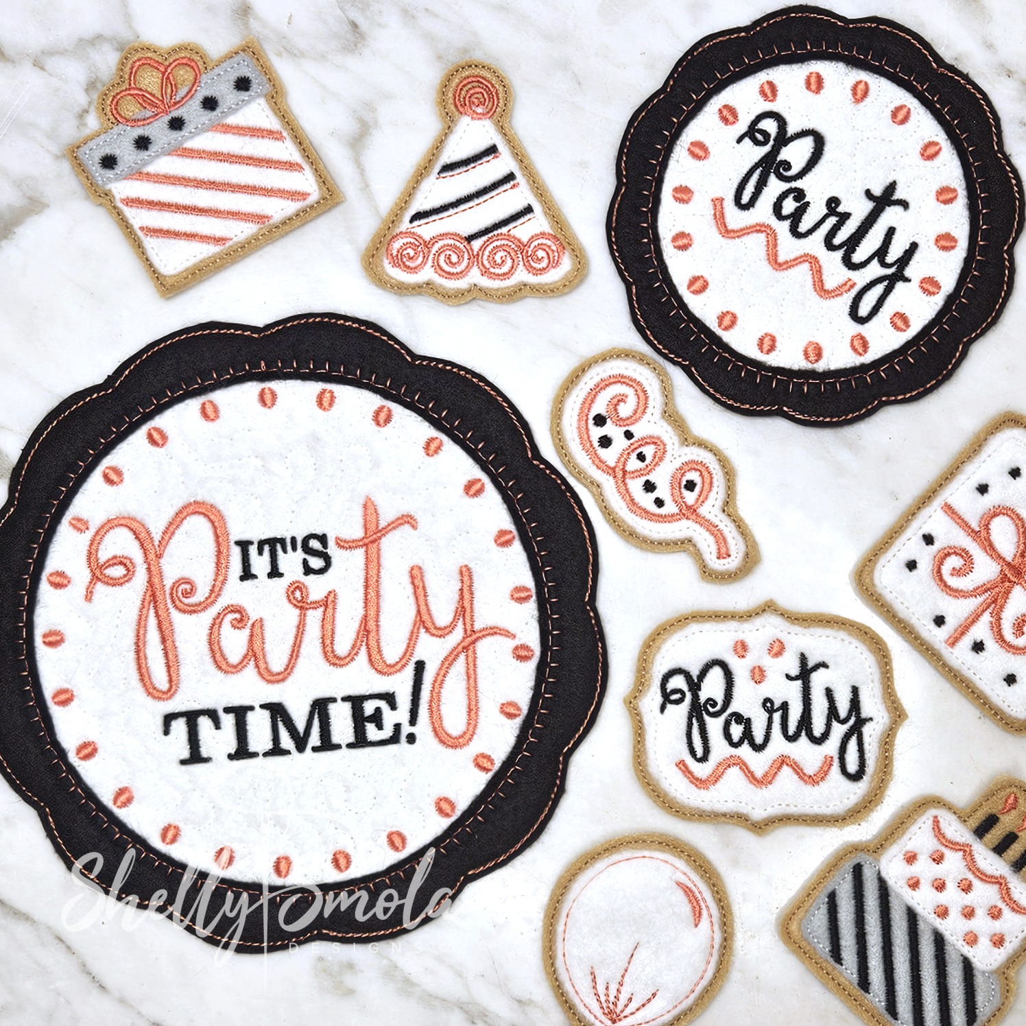 Party Cookies - Shelly Smola Designs - Machine Embroidery Designs ...