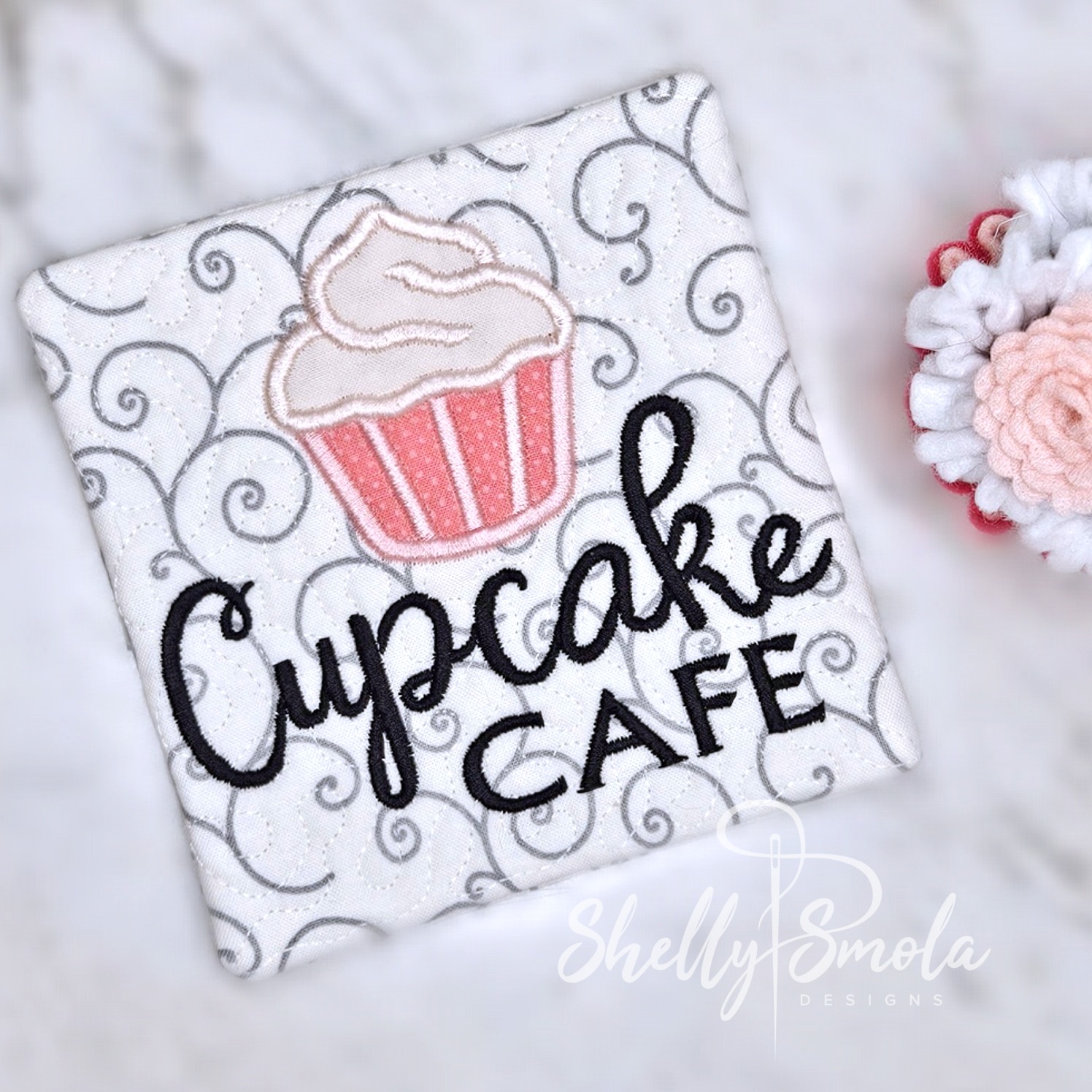 Cupcake Cafe Coaster - Shelly Smola Designs - Embroidery - Shelly Smola ...