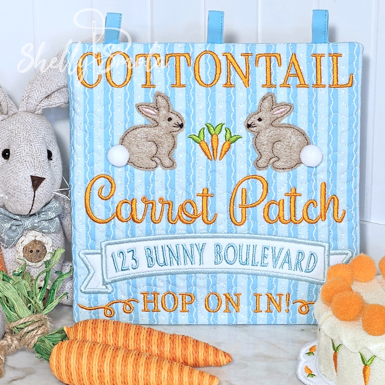 Cottontail Carrot Patch - Shelly Smola Designs - Embroidery - Shelly ...