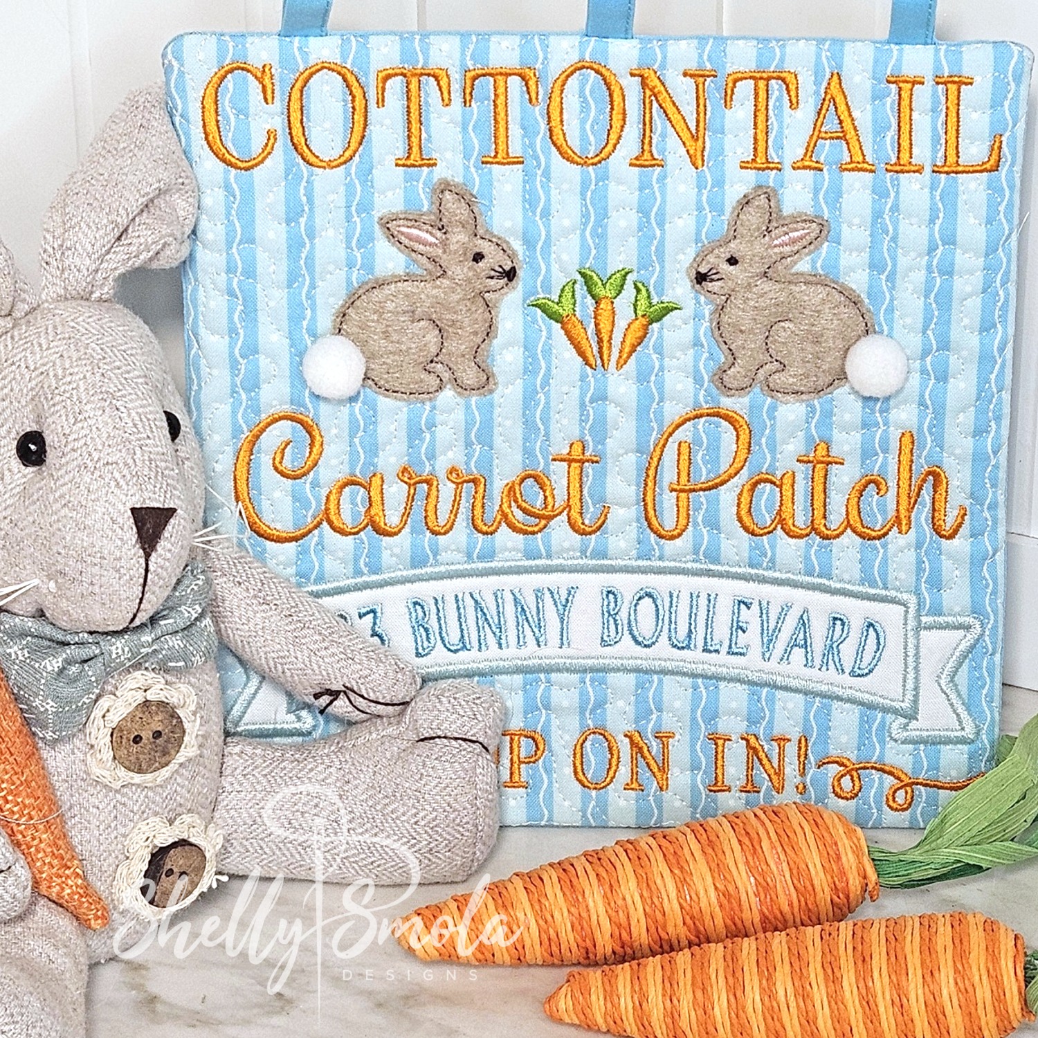 Cottontail Carrot Patch - Shelly Smola Designs - Embroidery - Shelly ...