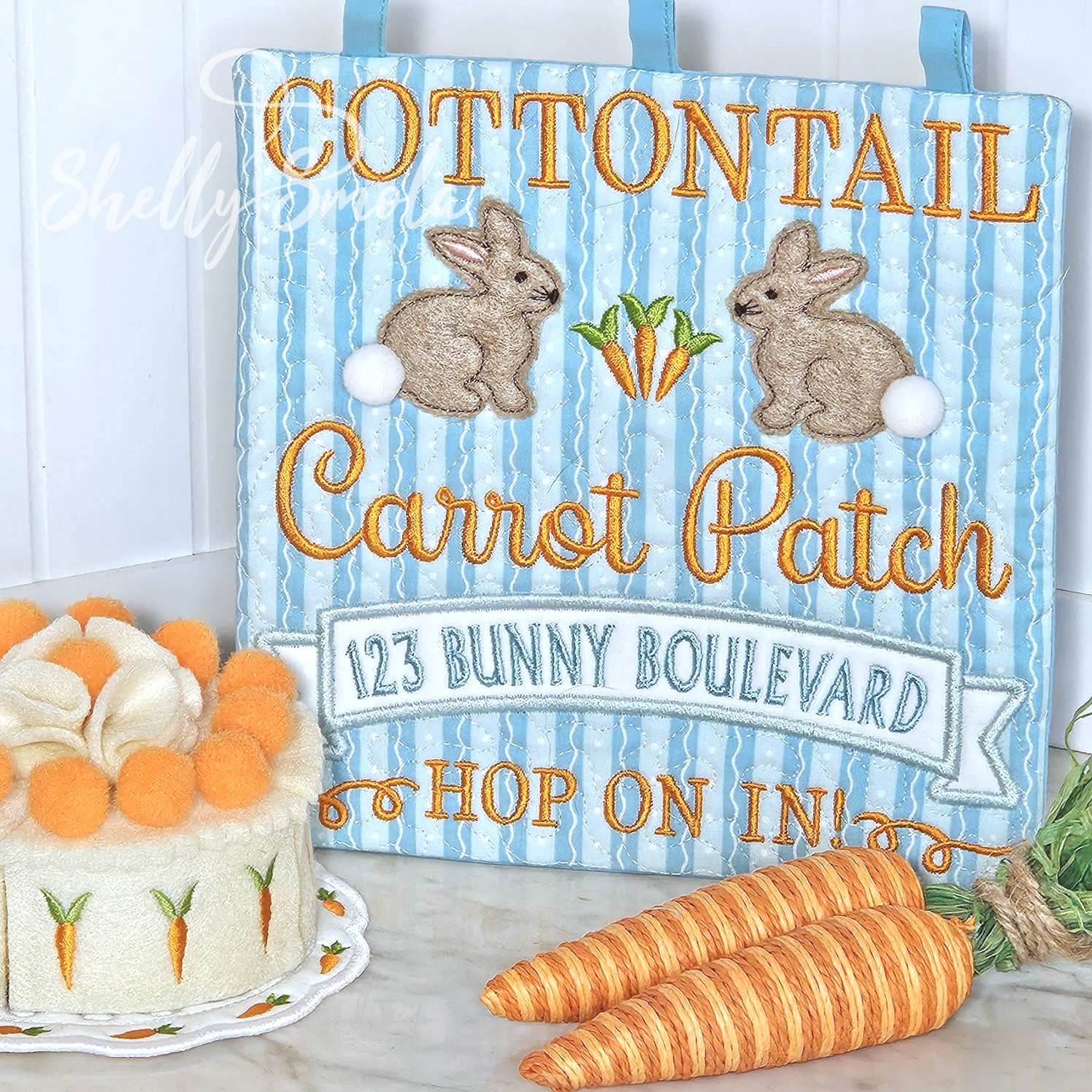 Cottontail Carrot Patch - Shelly Smola Designs - Embroidery - Shelly ...
