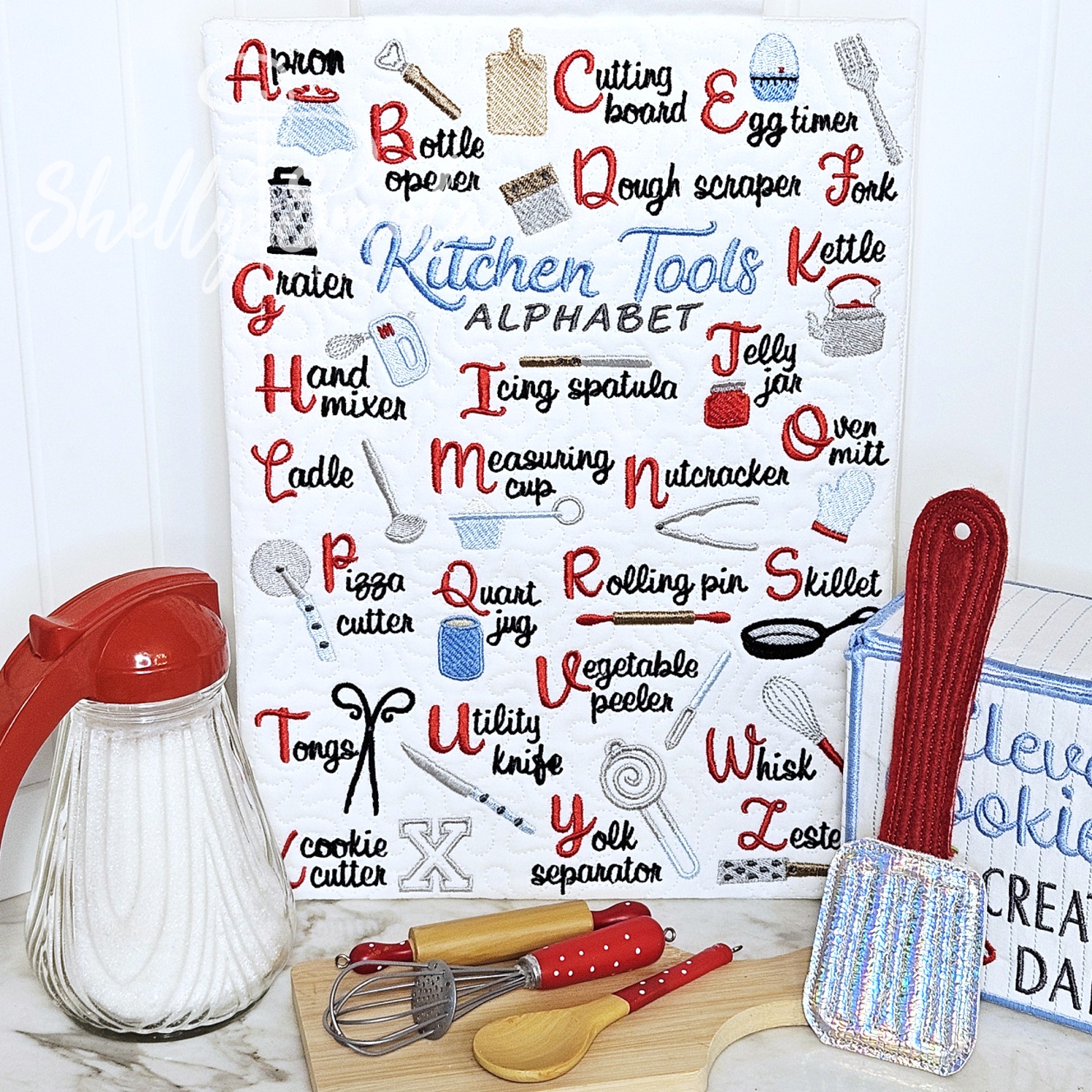 Kitchen Alphabet - Shelly Smola Designs - Machine Embroidery - Shelly ...